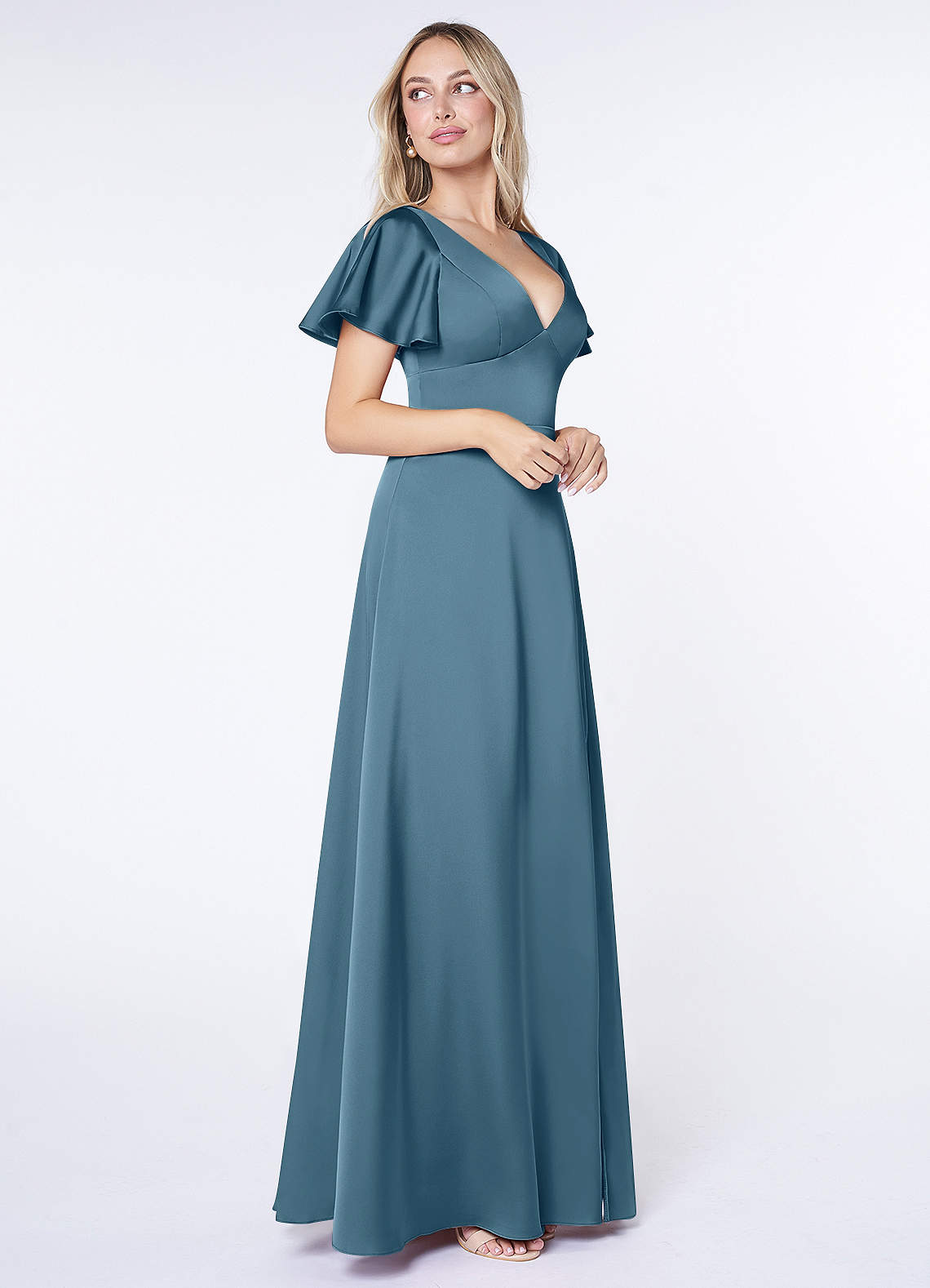 Bermuda Azazie Lani Stretch Satin Dress Bridesmaid Dresses | Azazie