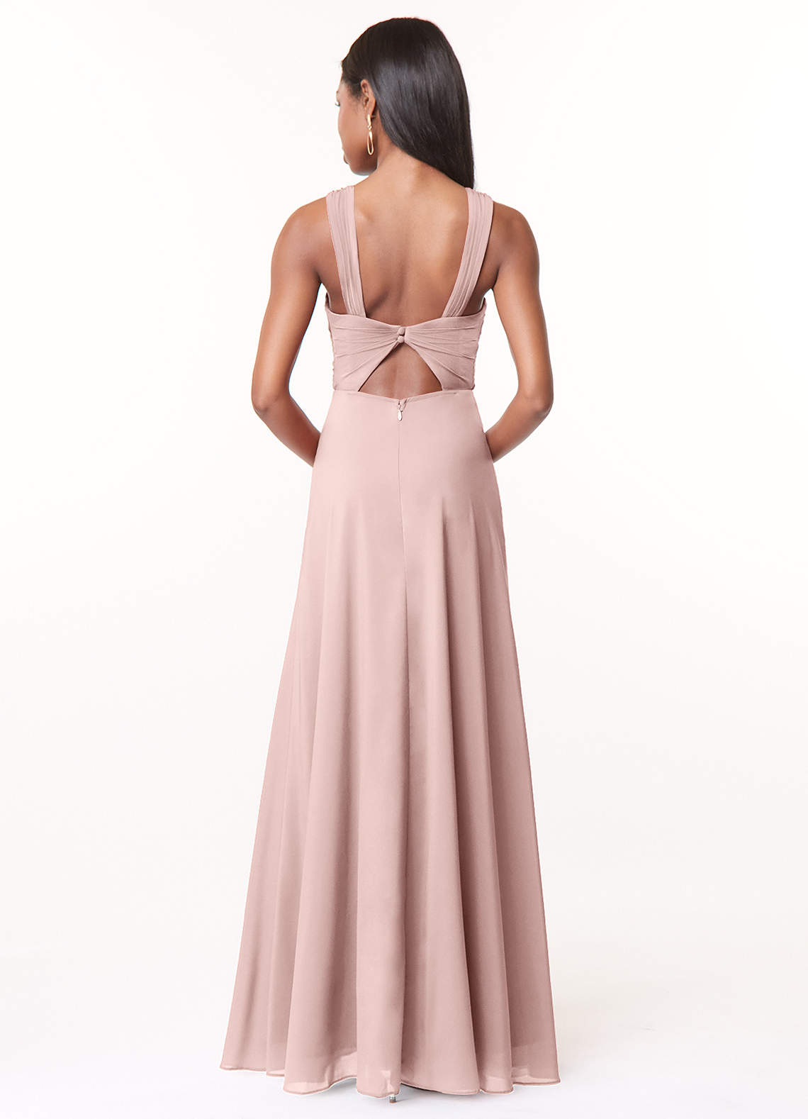 Dusty Rose Azazie Brandie Bridesmaid Dresses | Azazie