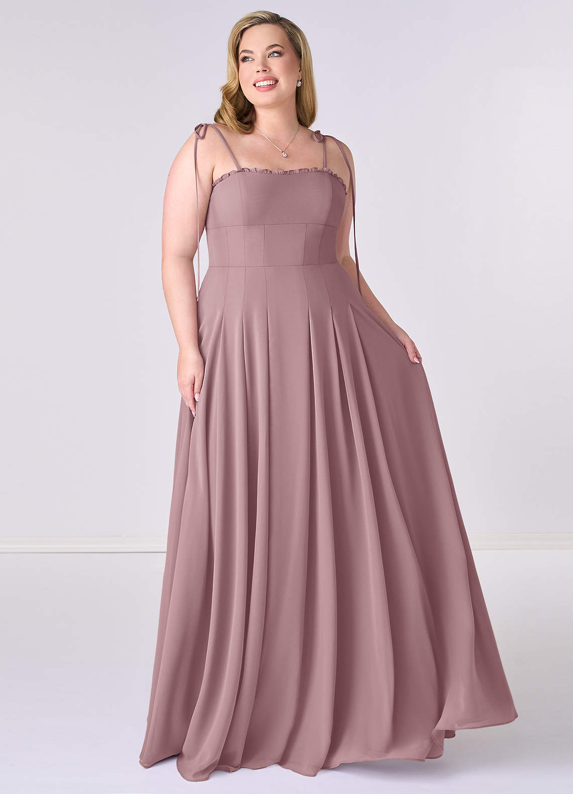 Dusty Rose Barbie™ AZAZIE 1014 Bridesmaid Dresses | Azazie