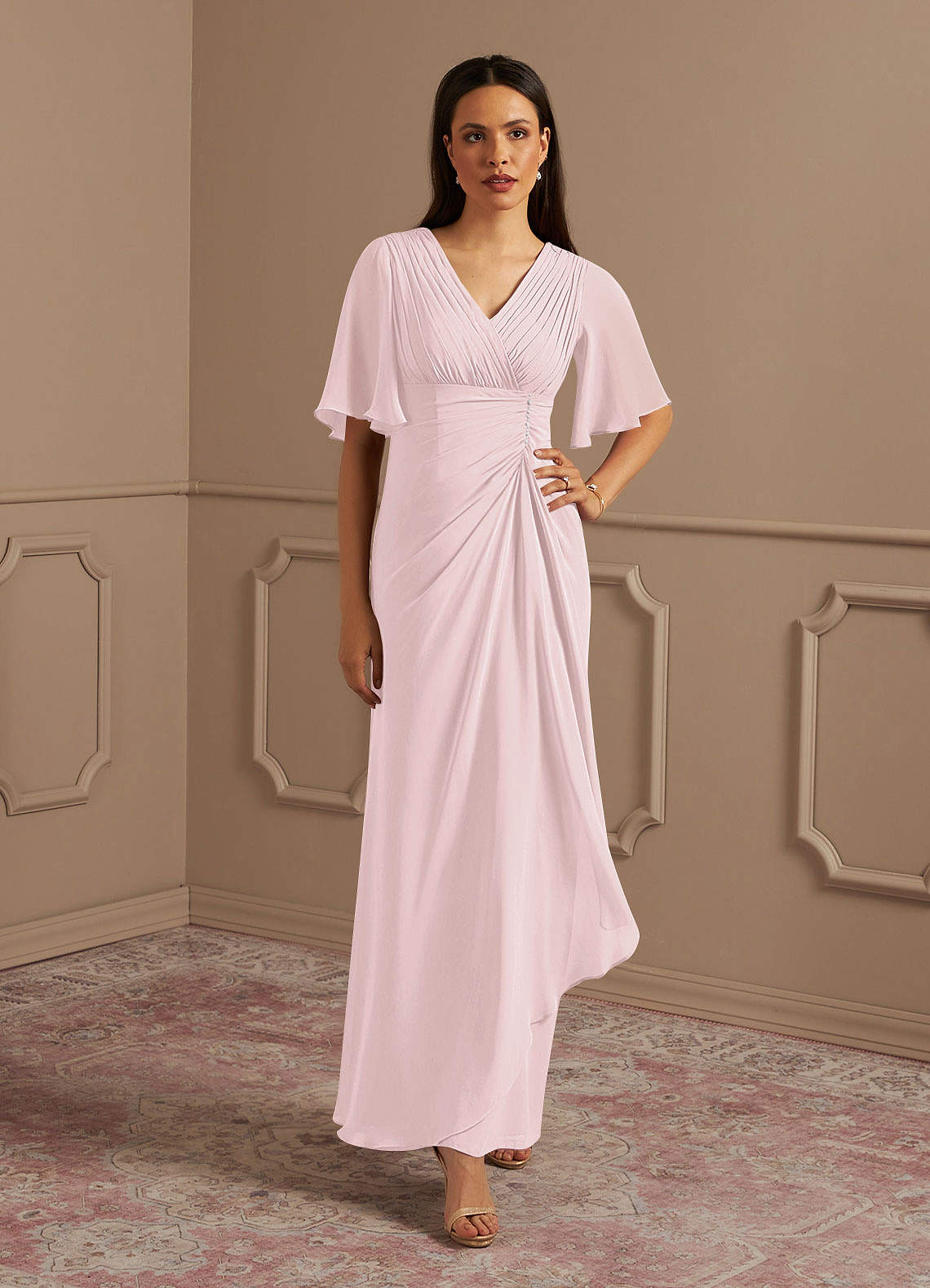 Blushing Pink Azazie Carson Mother of the Bride Dress Mother of the ...