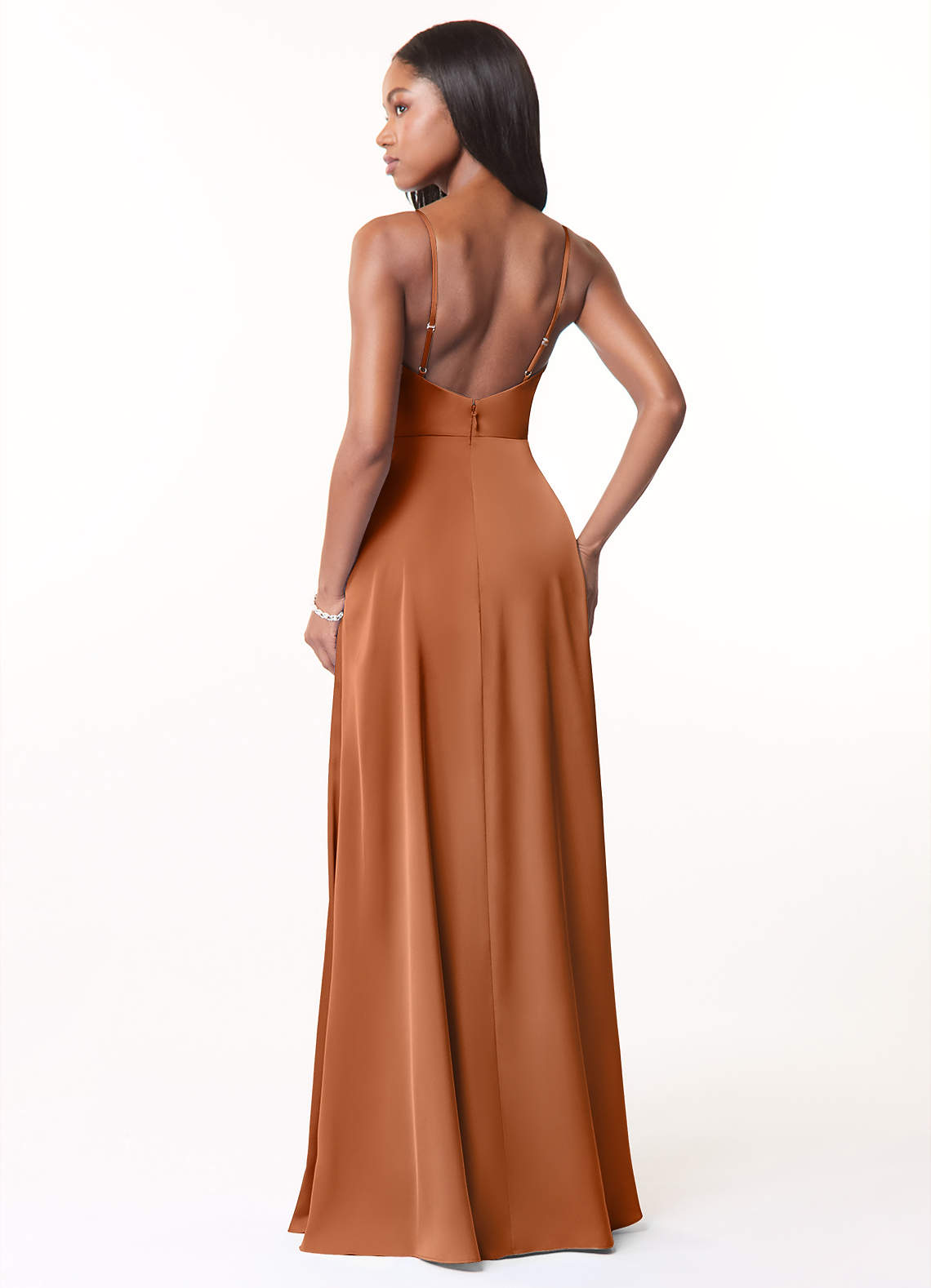 Copper Azazie Brielle Bridesmaid Dresses | Azazie