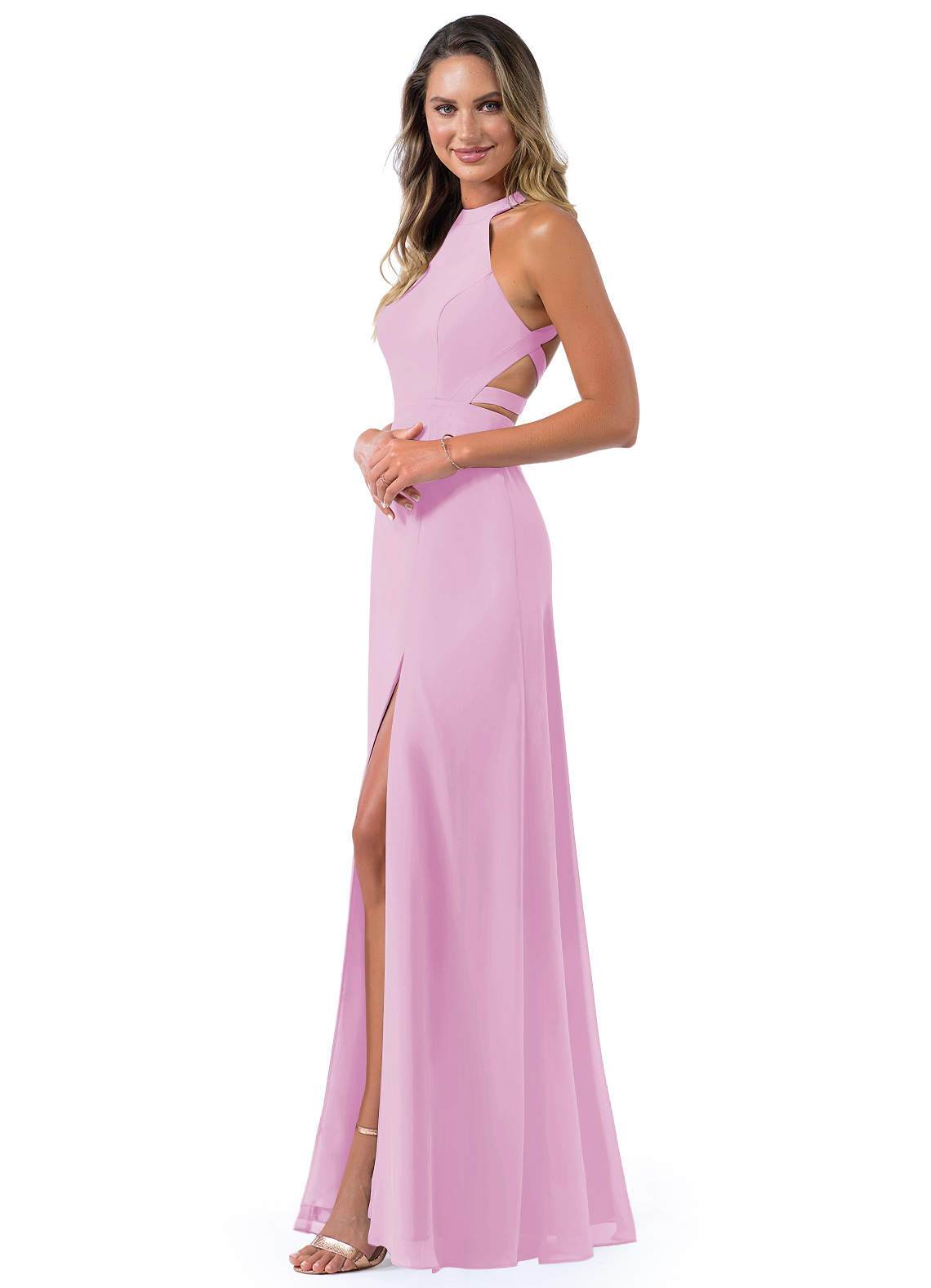 Candy Pink Azazie Clarice Bridesmaid Dresses | Azazie