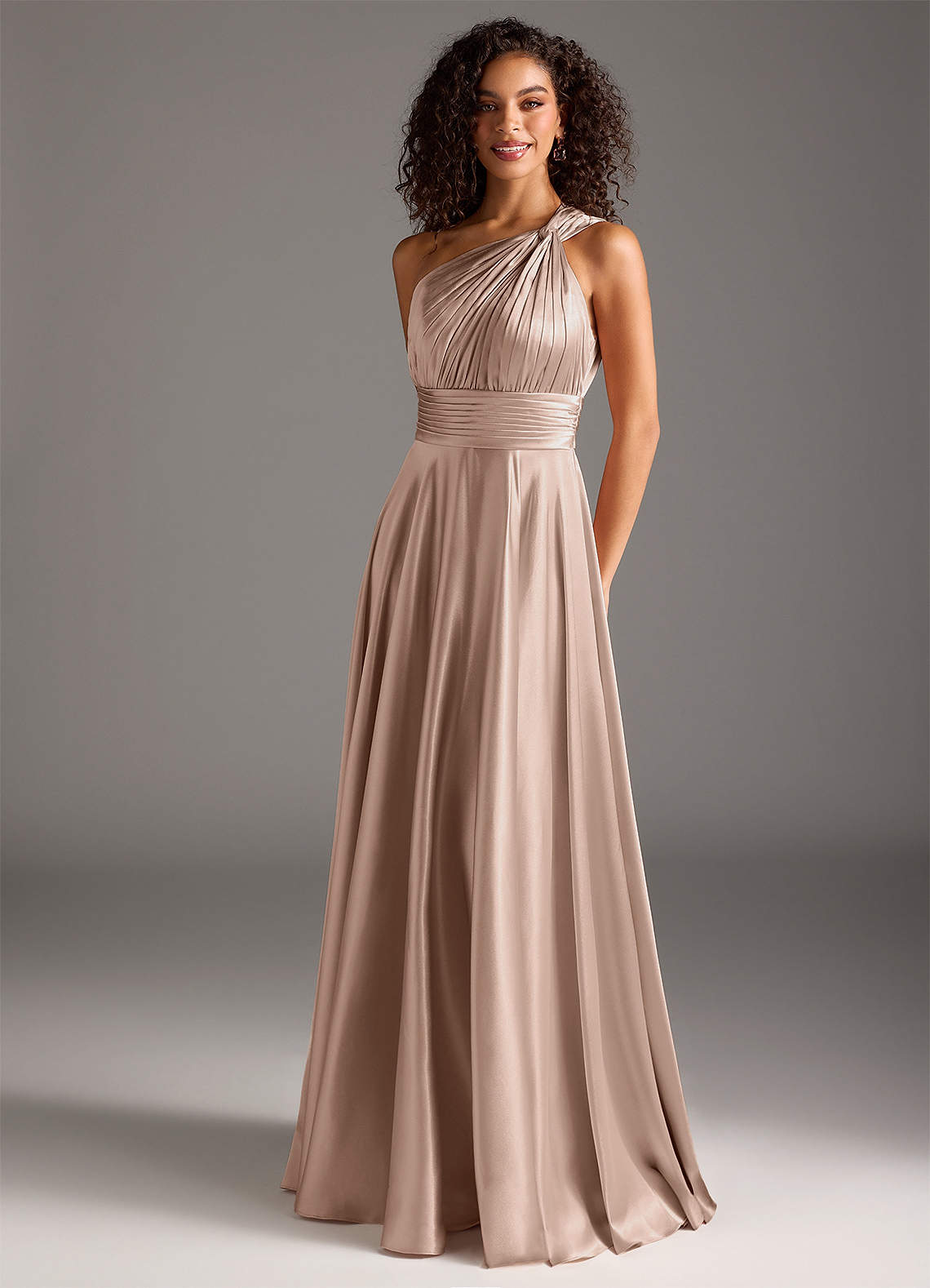 Azazie Charlize Taupe Bridesmaid Dresses | Azazie