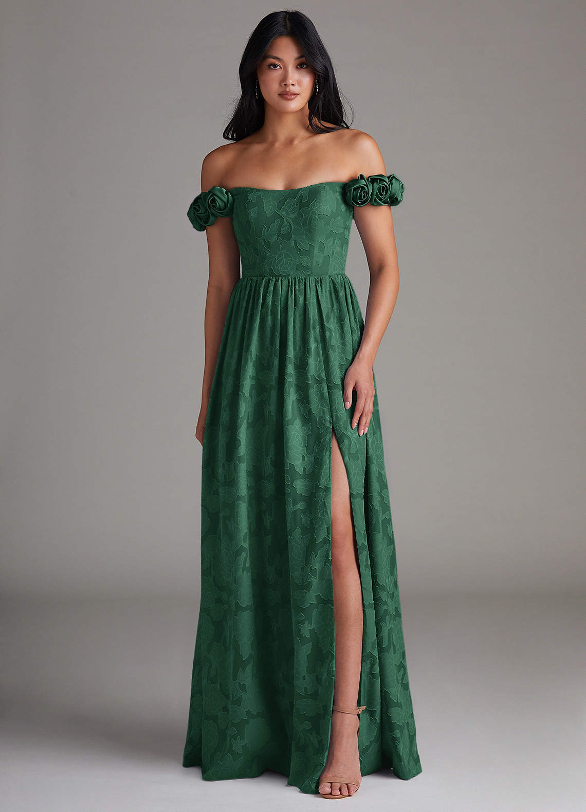 Autumn Emerald Green Maxi Dress | Azazie