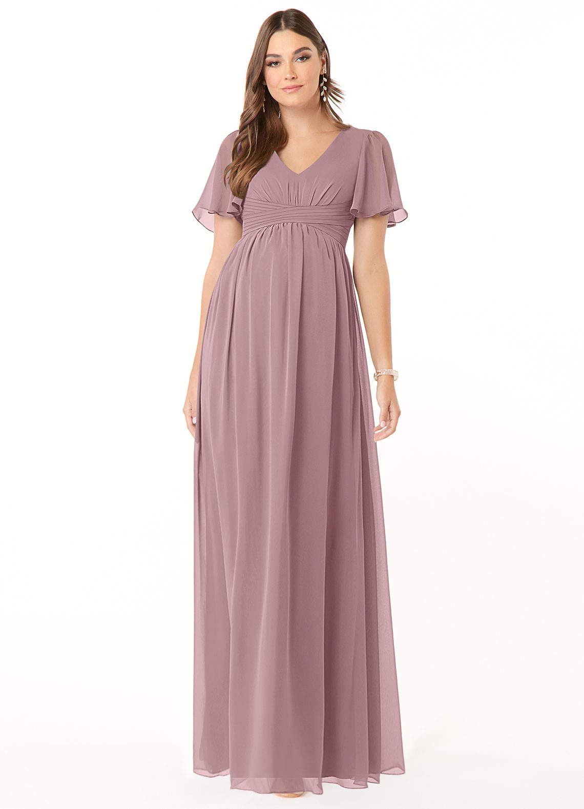 Azazie Verna Dusty Rose Maternity Bridesmaid Dresses | Azazie