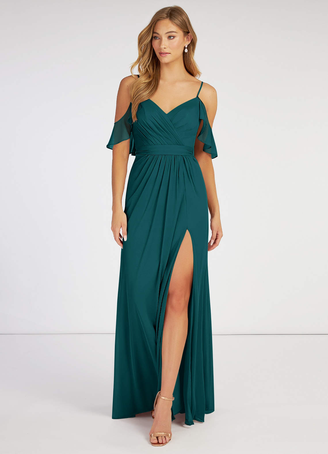 Peacock Azazie Fiena Bridesmaid Dresses | Azazie