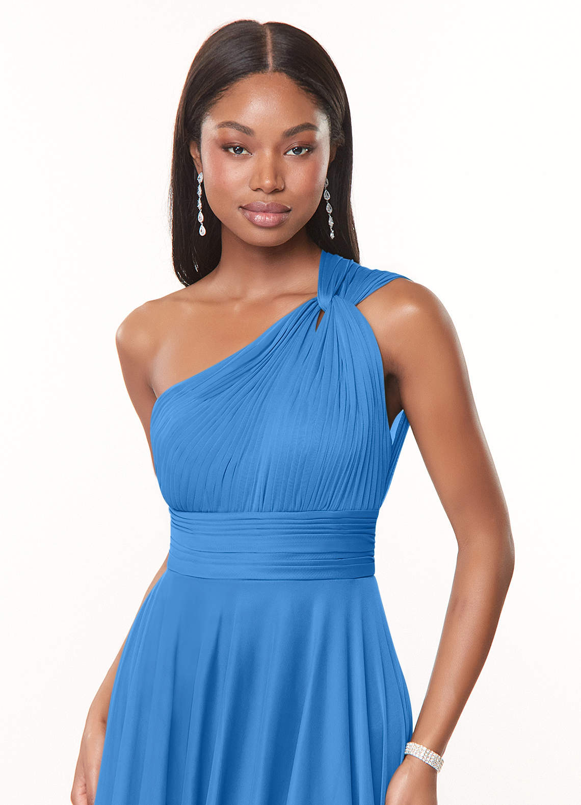 Azazie Charlize Blue Jay Bridesmaid Dresses | Azazie