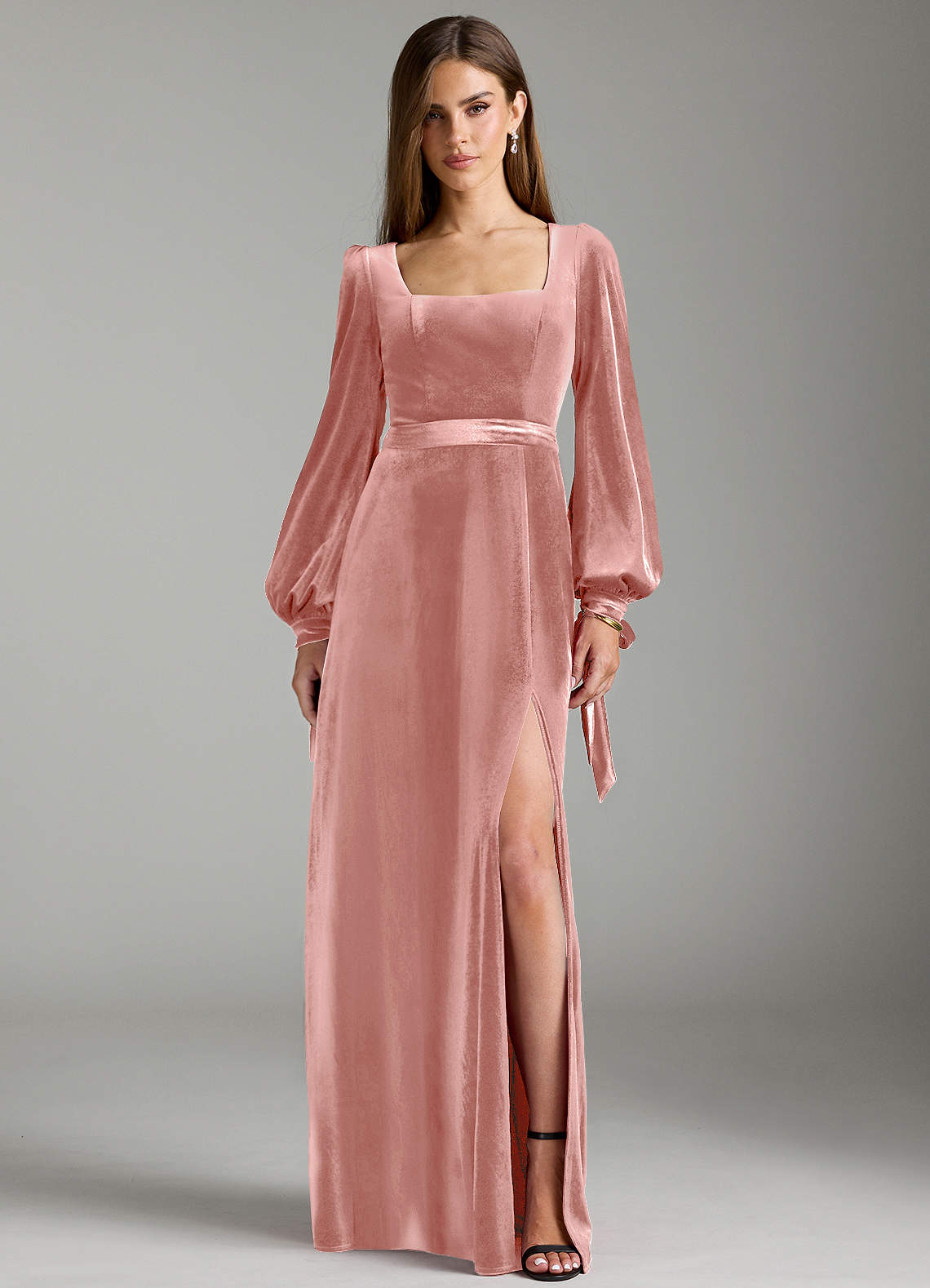 Azazie Leonia Dusty Rose Bridesmaid Dresses | Azazie