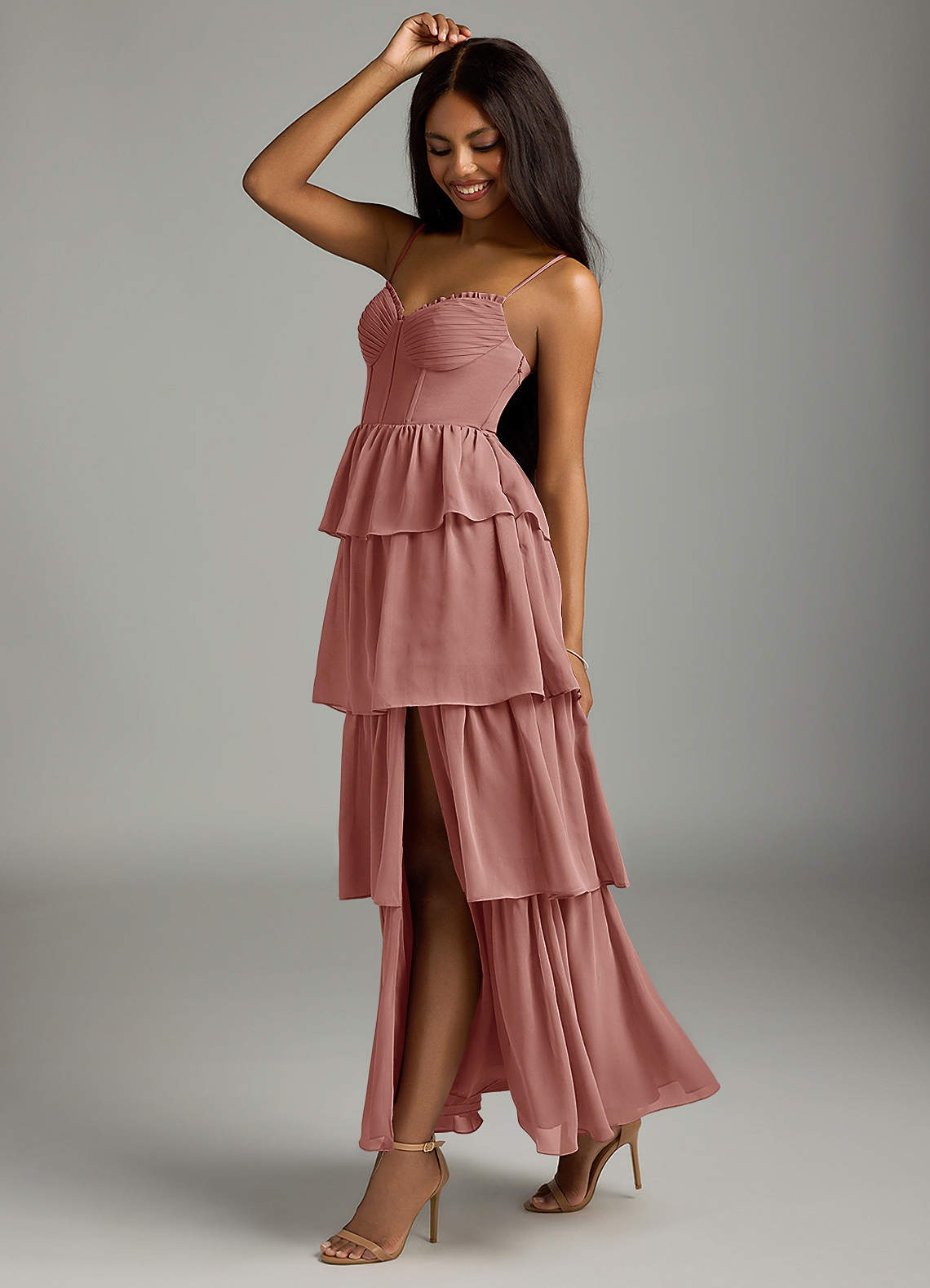 Azazie Kaiden Dusty Rose Bridesmaid Dresses | Azazie