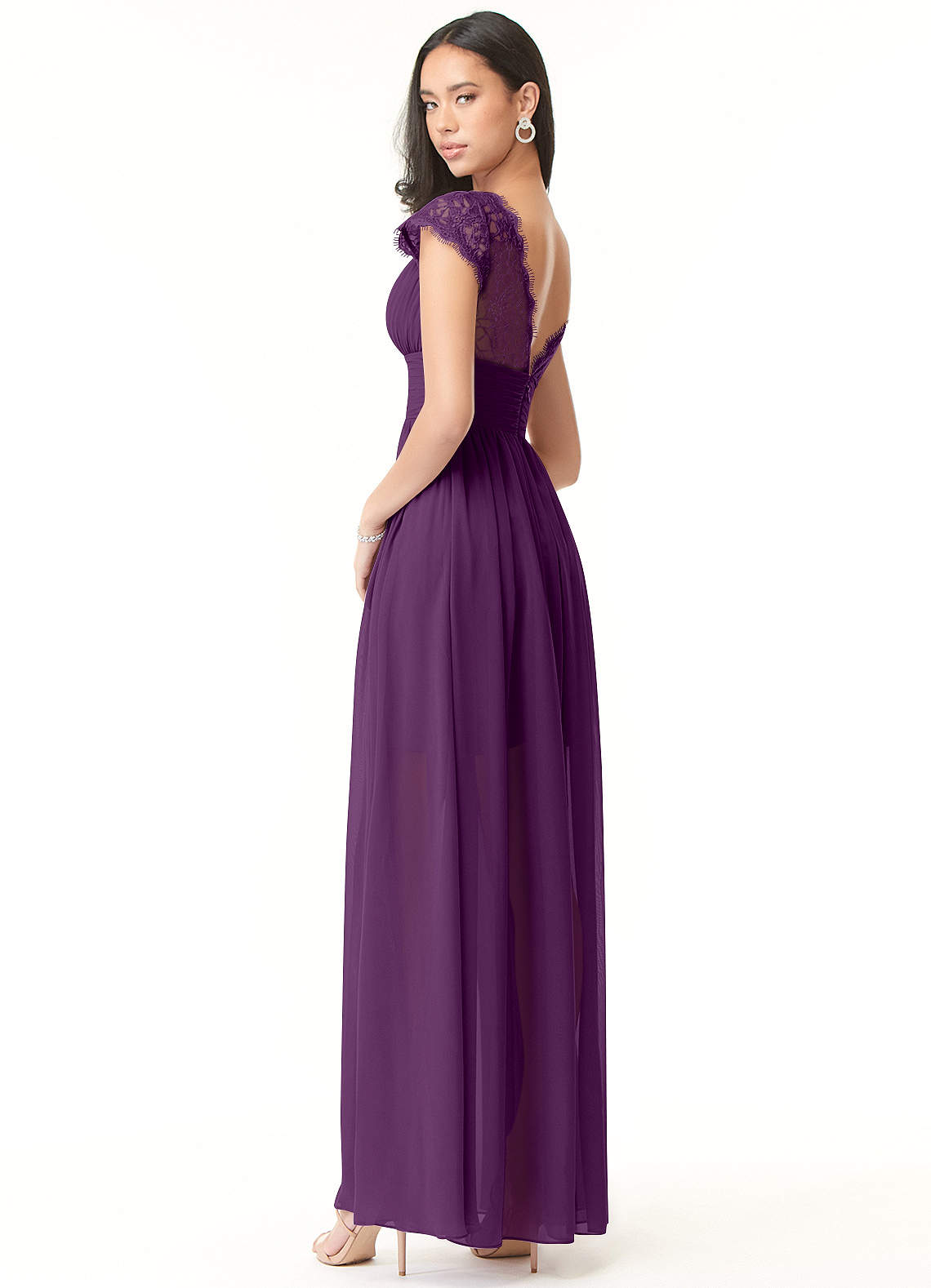 Grape Azazie Hazel Bridesmaid Dresses | Azazie
