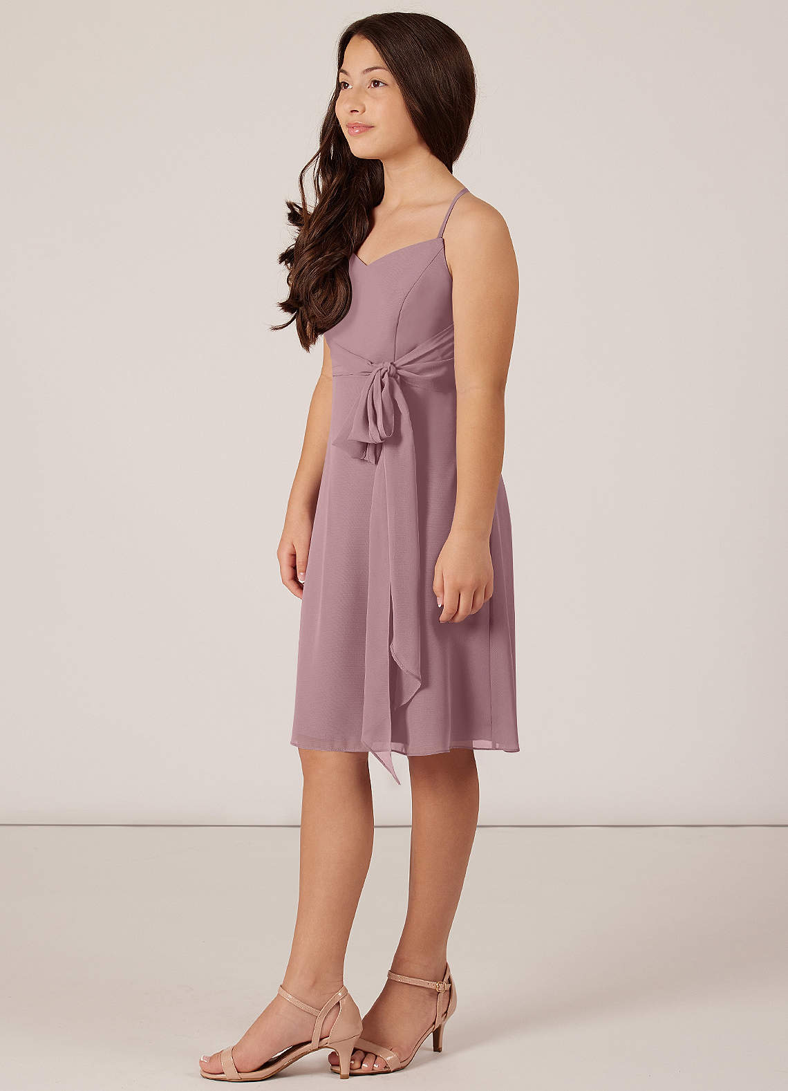 Dusty Rose Azazie Doll JBD Junior Bridesmaid Dresses | Azazie