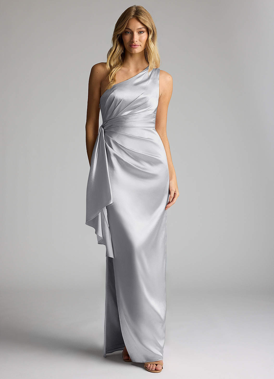 Silver Azazie Saira Bridesmaid Dresses | Azazie