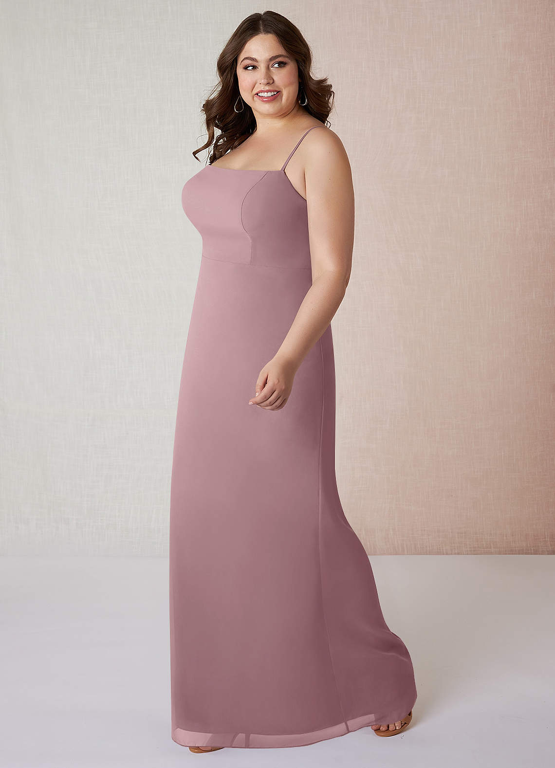 Dusty Rose Azazie Tayla Bridesmaid Dresses | Azazie