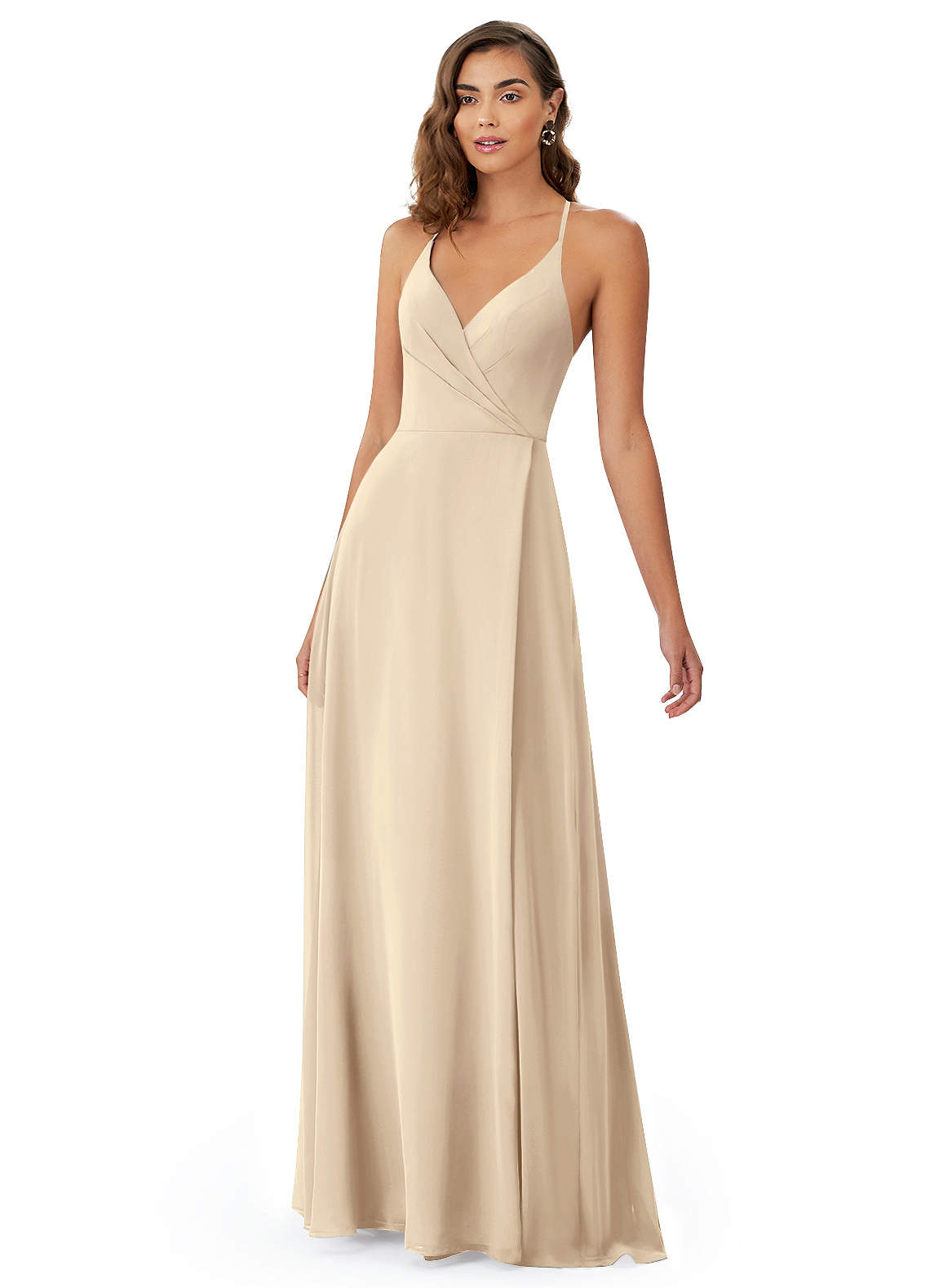 Champagne Azazie Davis Bridesmaid Dresses | Azazie