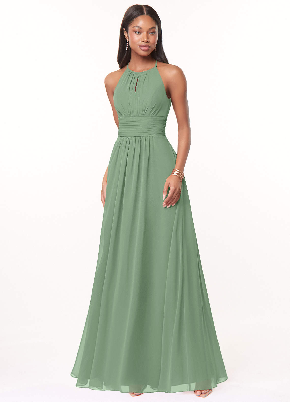 Azazie Bonnie Matcha Bridesmaid Dresses | Azazie