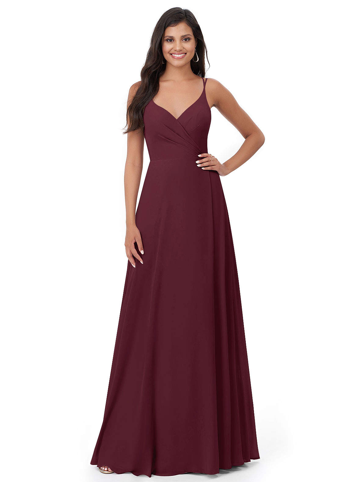 Cabernet Azazie Lennon Bridesmaid Dresses | Azazie