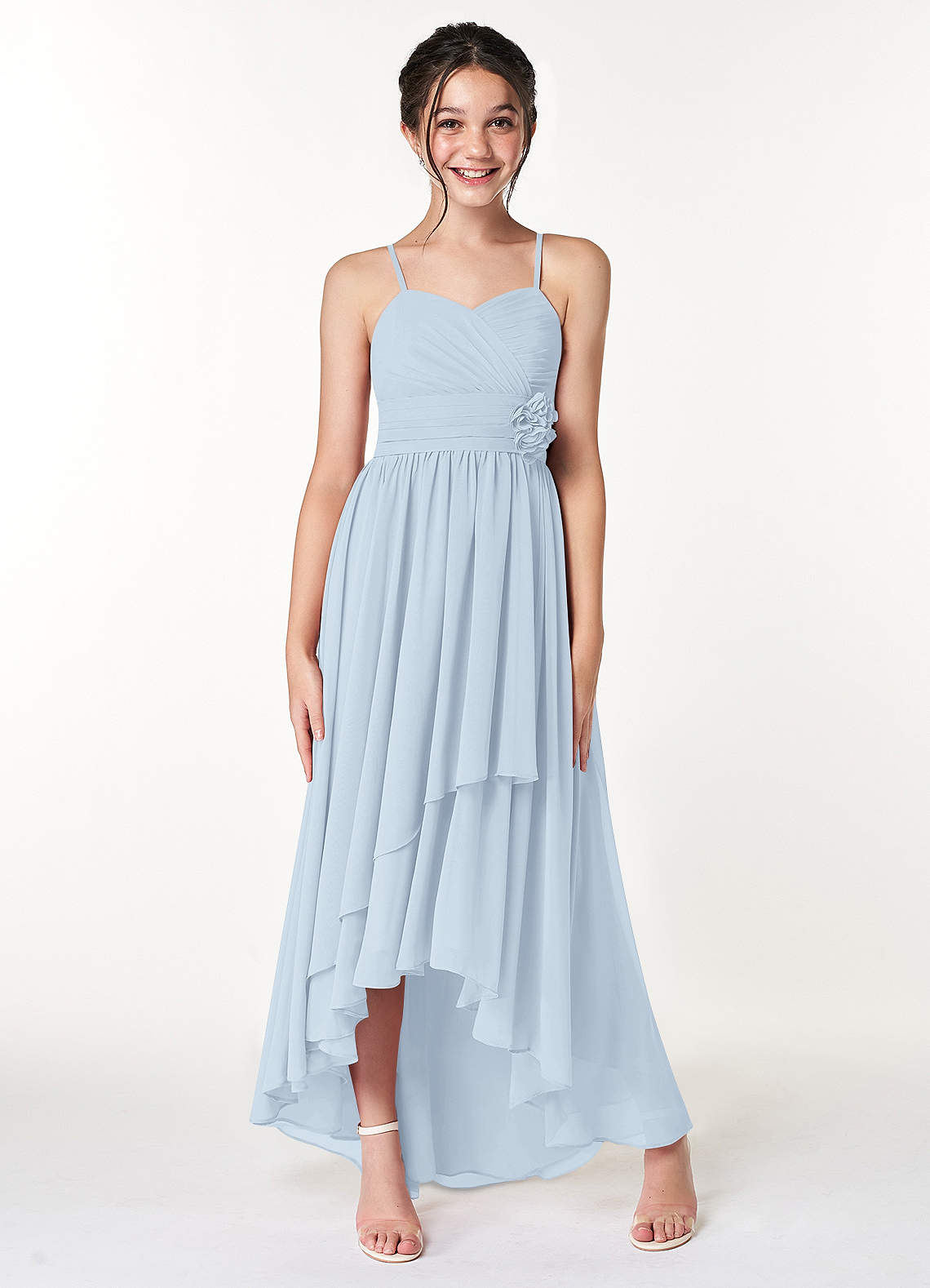 Mist Azazie Catalina JBD Junior Bridesmaid Dresses | Azazie