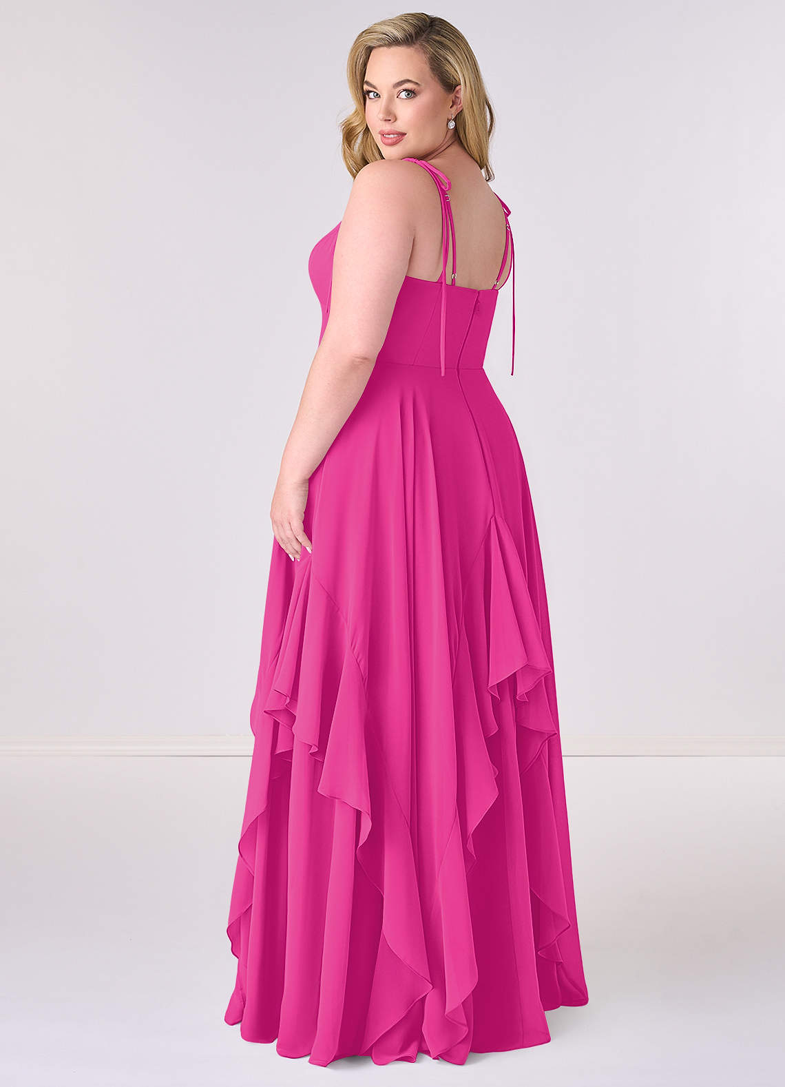 Fuchsia Barbie™ AZAZIE 1004 Bridesmaid Dresses | Azazie