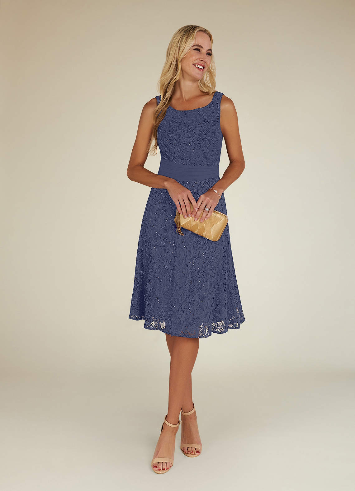 Stormy Azazie Beth Stormy A Line Scoop Sequins Chiffon Dress Azazie