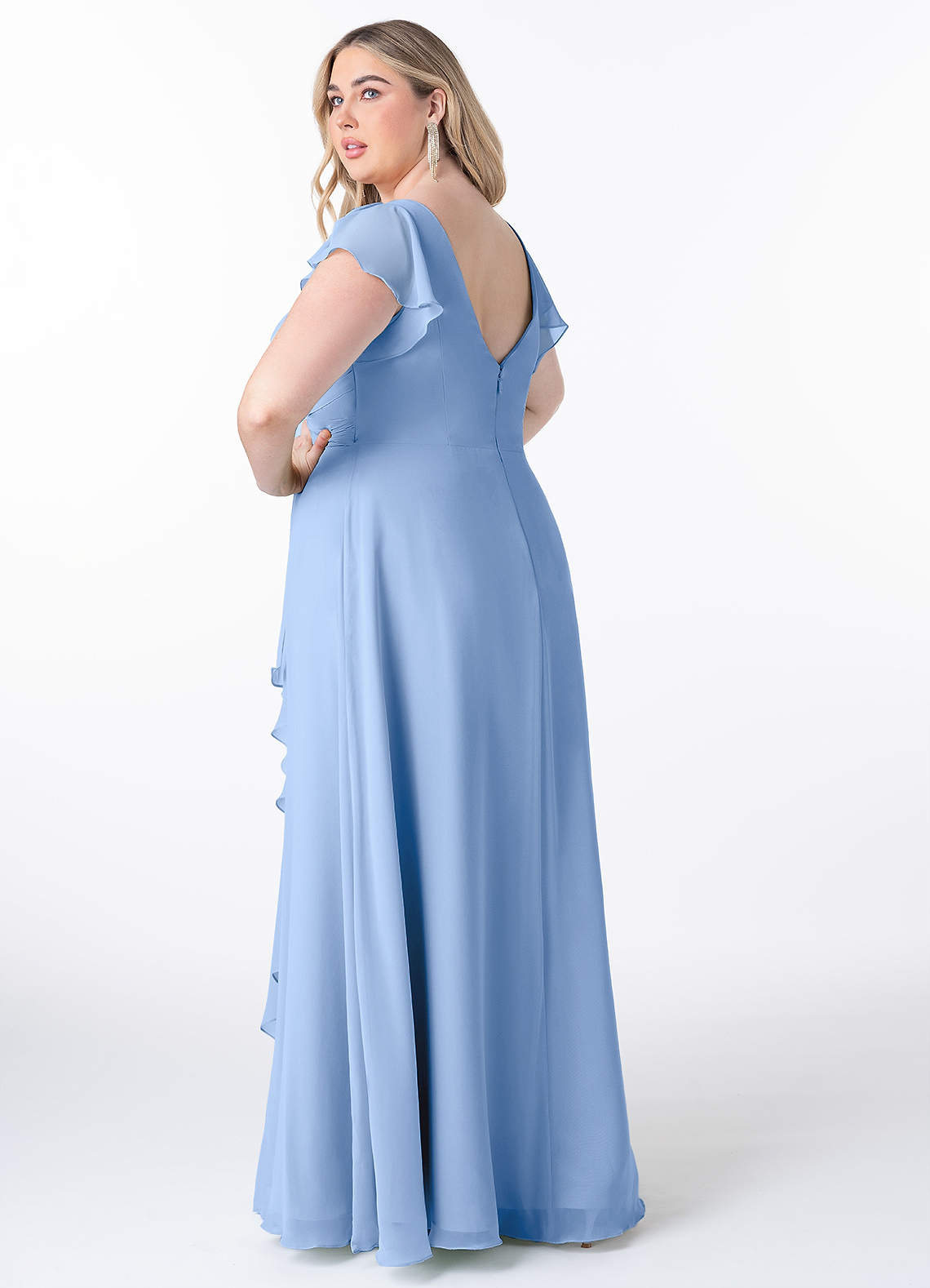 Steel Blue Azazie Omari Bridesmaid Dresses | Azazie