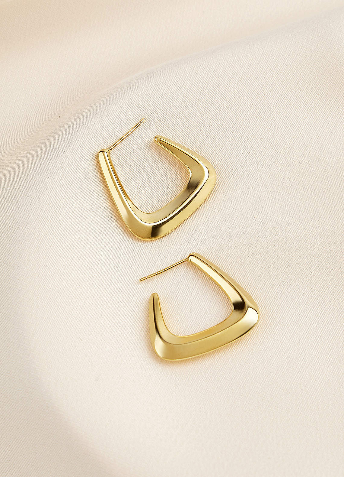 Metal Geometric Hoop Earrings | Azazie