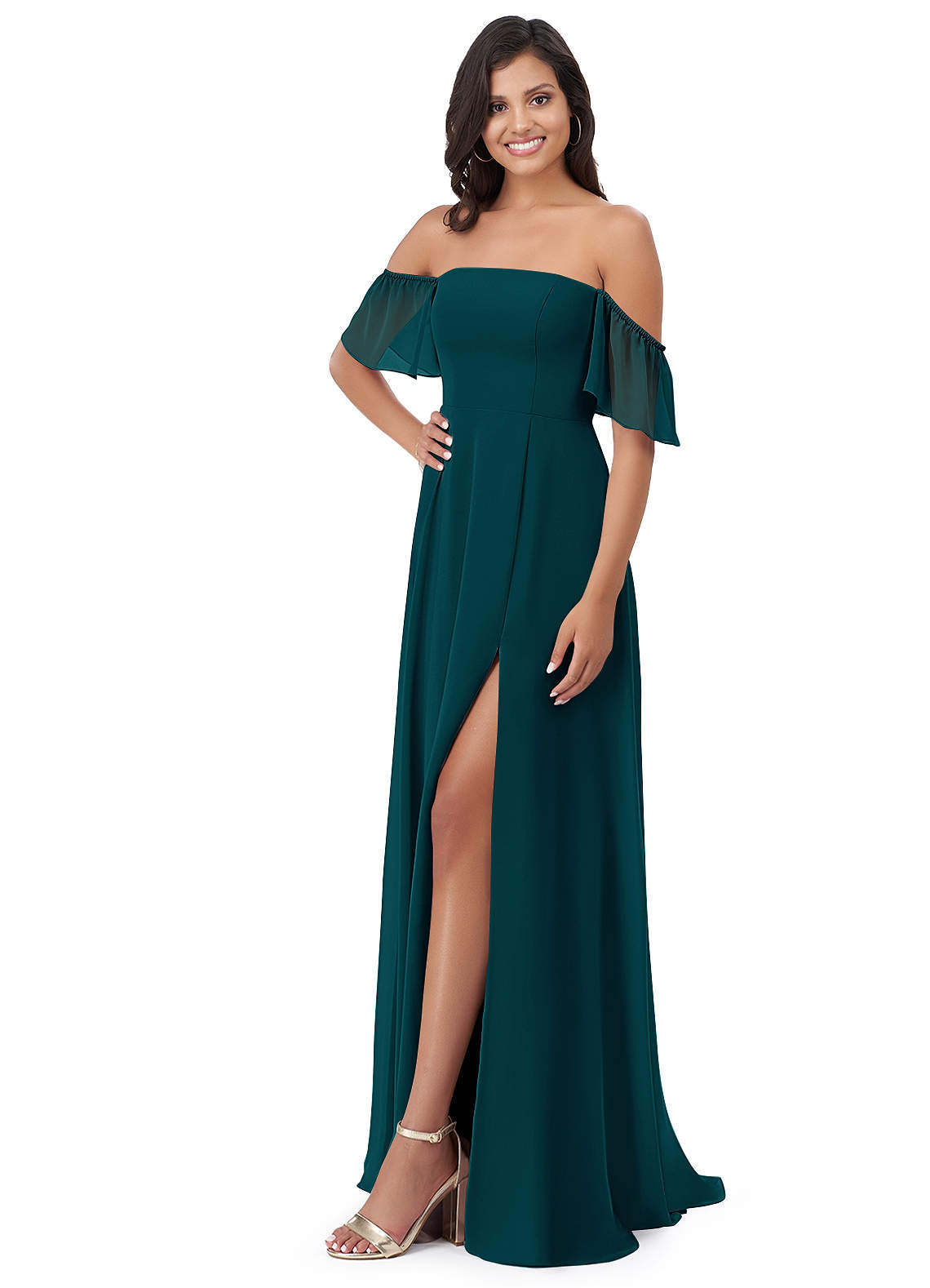 Pine Azazie Sue Bridesmaid Dresses | Azazie