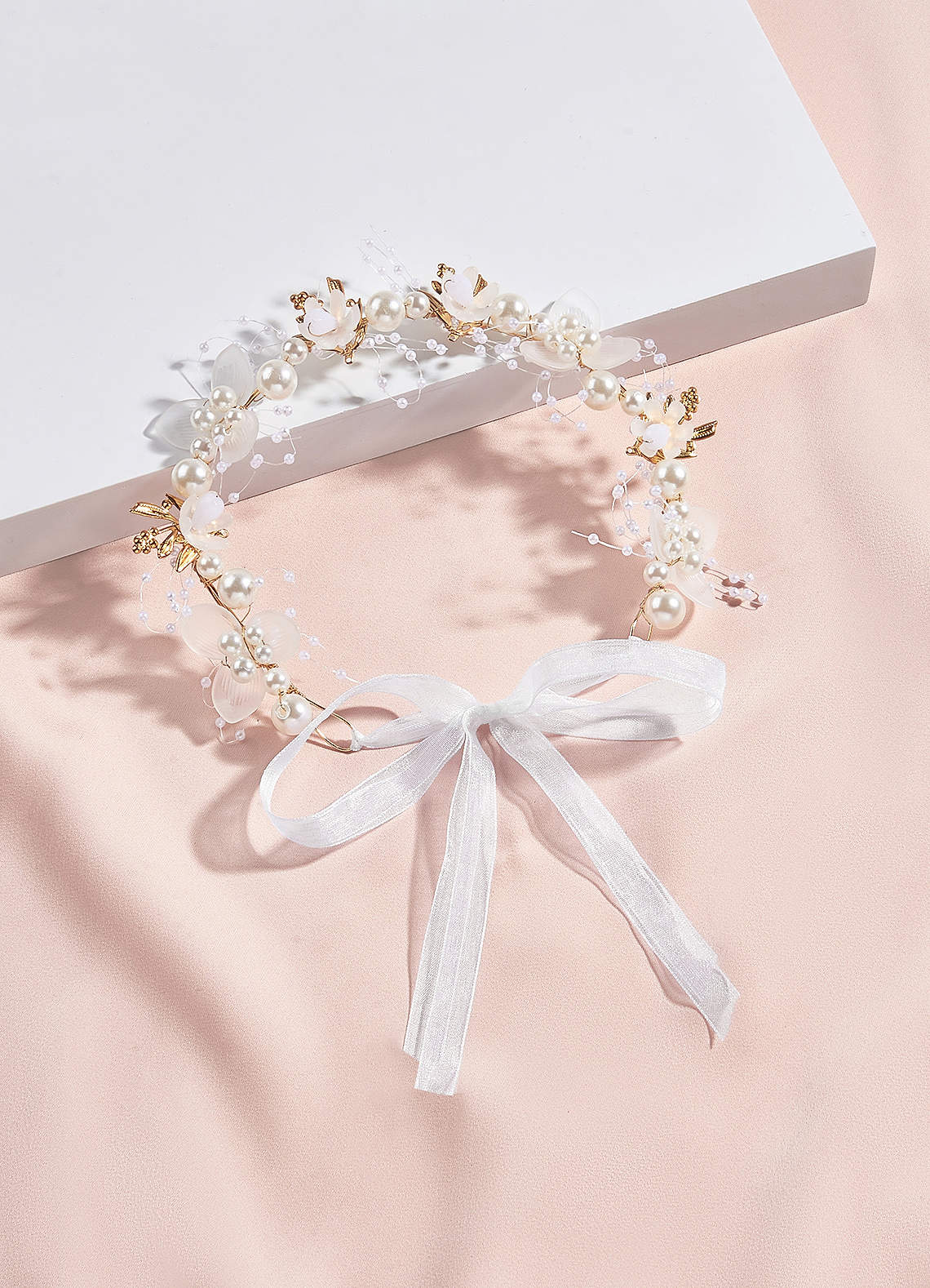 Princess Style Floral Pearl Head Crown | Azazie