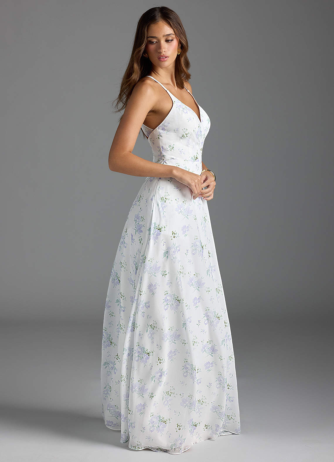 Azazie Davis Blue Vintage Floral Bridesmaid Dresses | Azazie AU