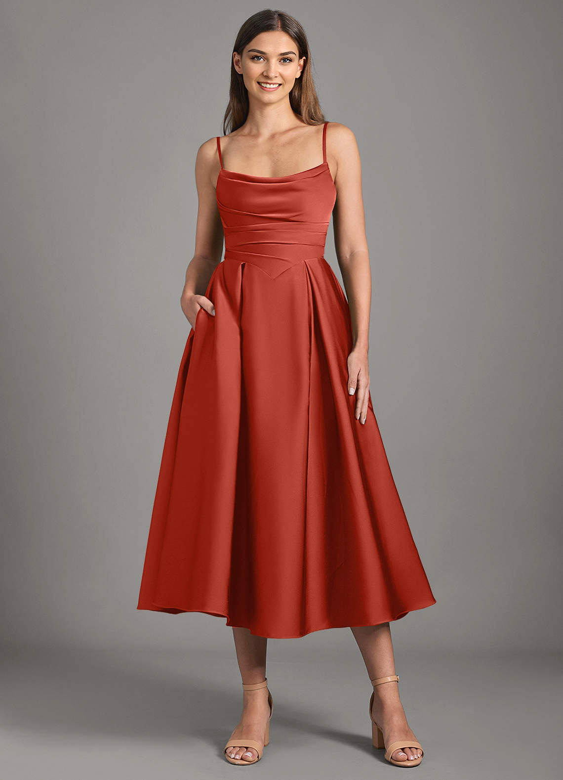 Kelsie Sienna Midi Dress | Azazie