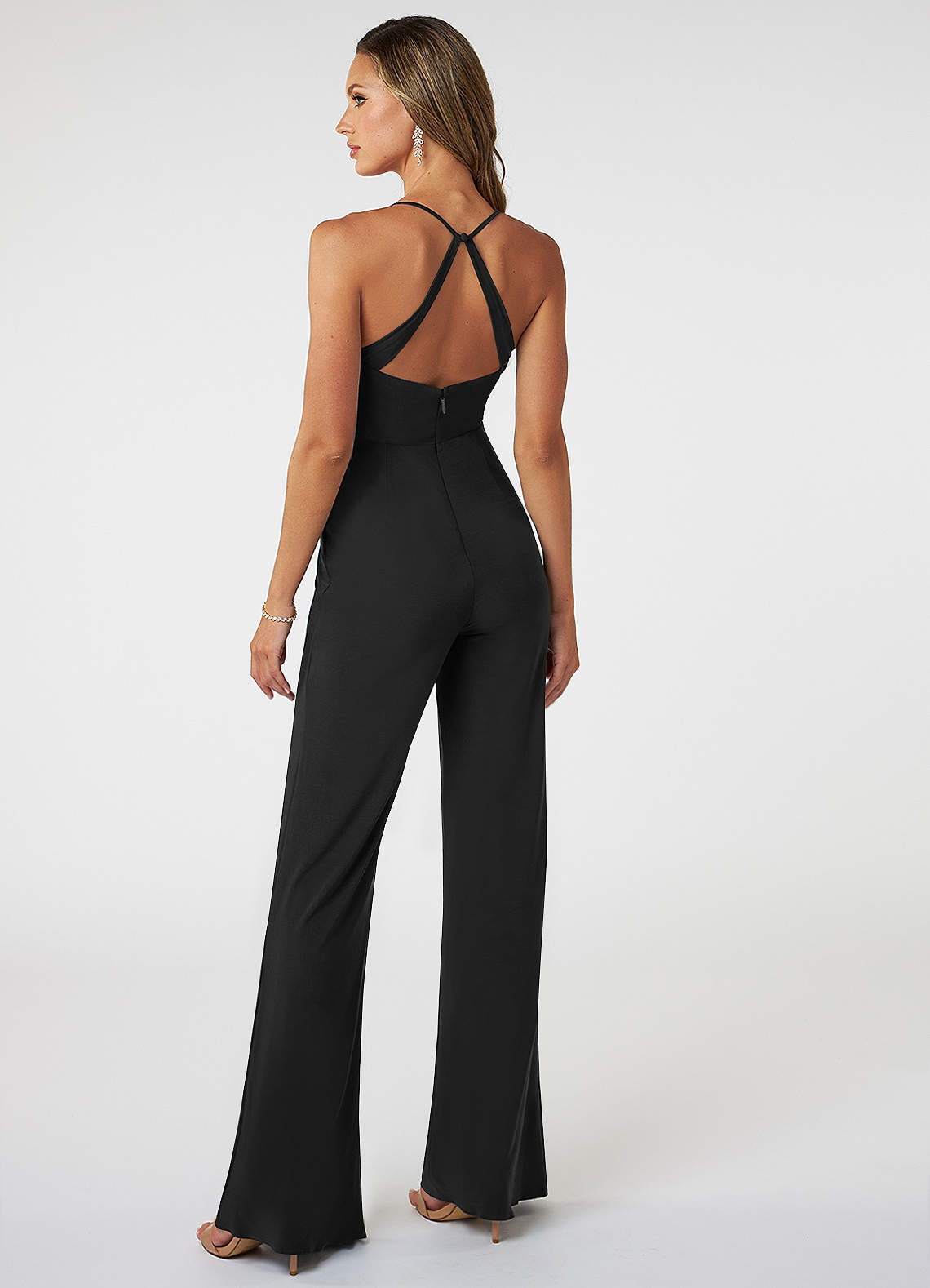 Black Azazie Leon Jumpsuit Bridesmaid Dresses | Azazie