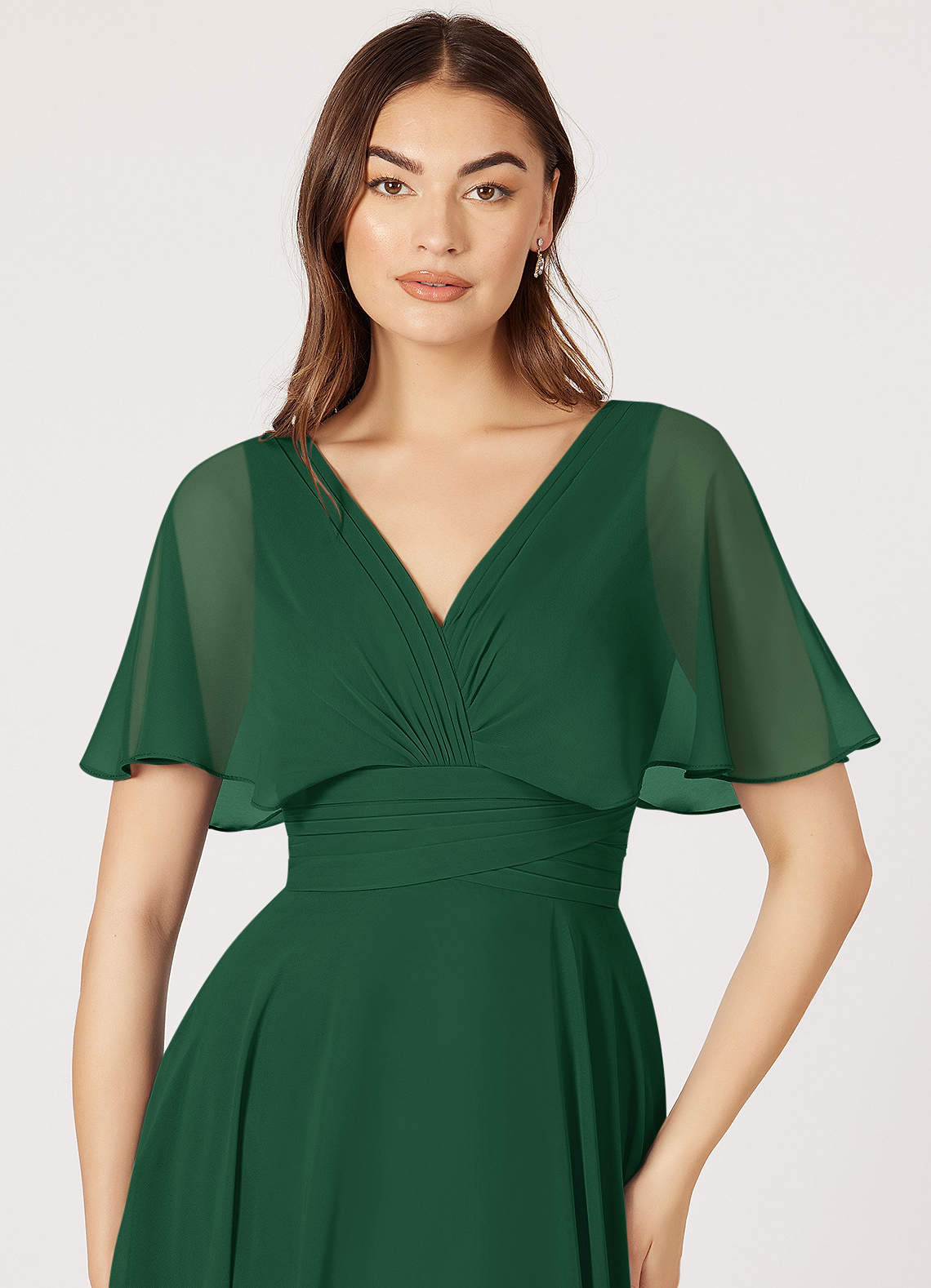 Dark Green Azazie Pamela Bridesmaid Dresses | Azazie