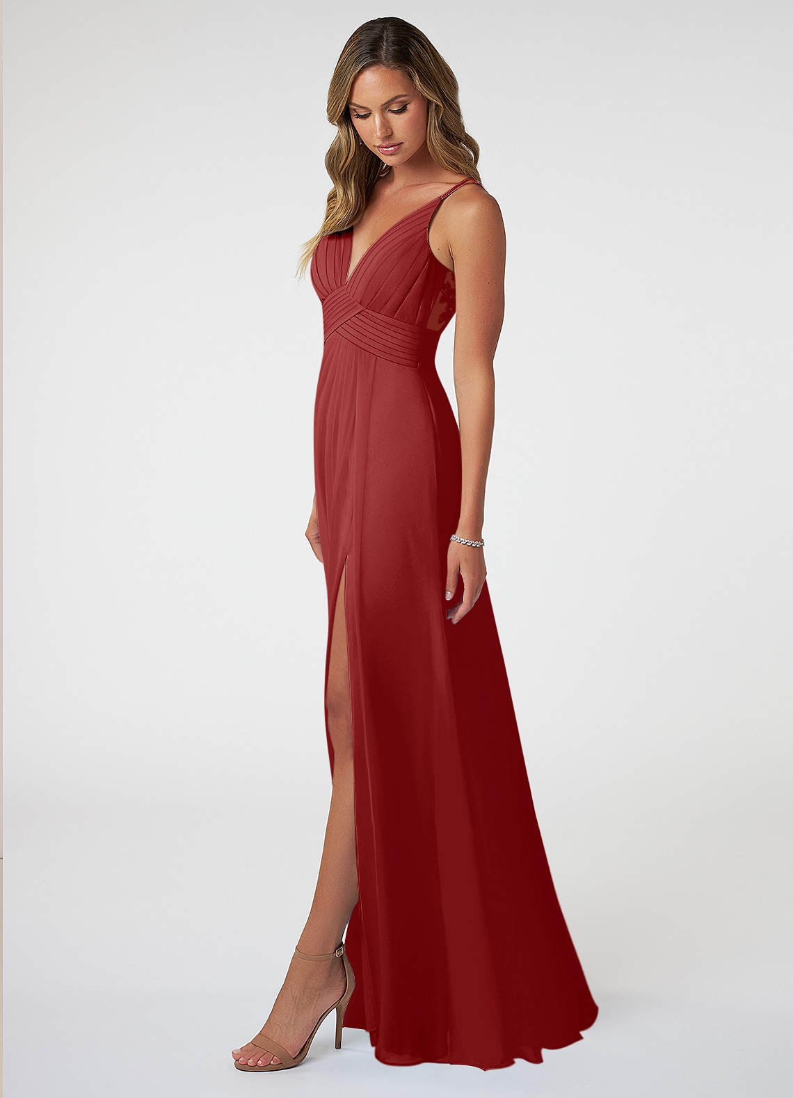 Rust Azazie Maren Allure Bridesmaid Dresses | Azazie