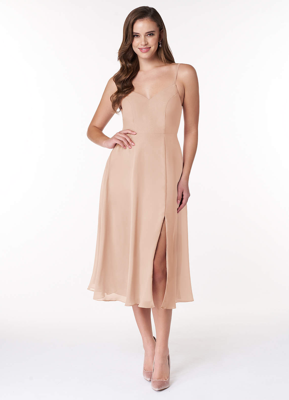 Azazie Clarissa English Rose Bridesmaid Dresses | Azazie