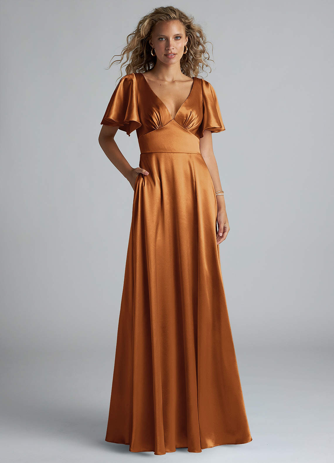 Azazie Kimber Copper Bridesmaid Dresses | Azazie