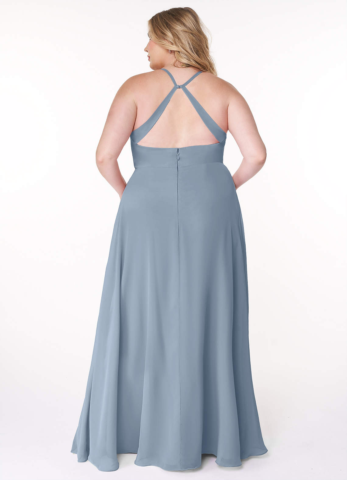 Dusty Blue Azazie Davis Bridesmaid Dresses | Azazie
