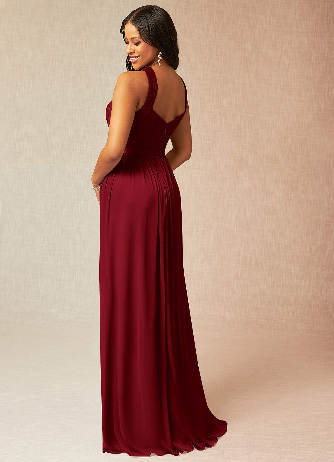 Azazie Hillian Burgundy Bridesmaid Dresses | Azazie