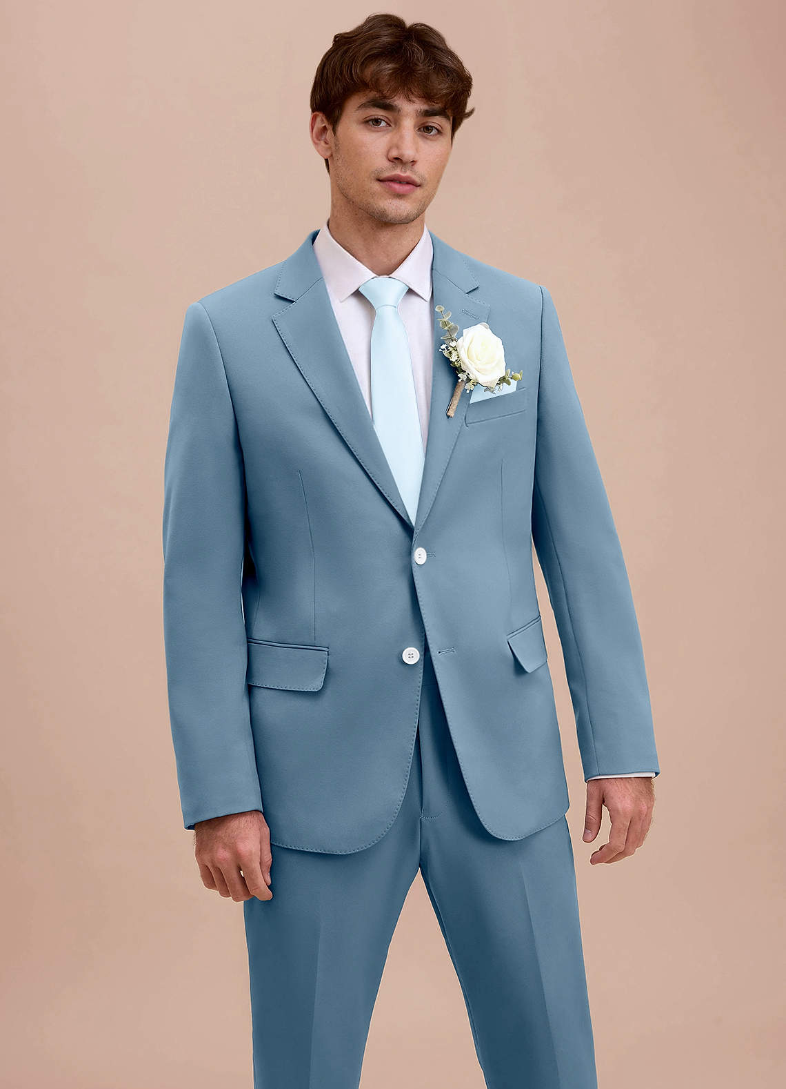 Ethan Light Blue Refined Weave Suit Jacket | Classic Regular Suit ...