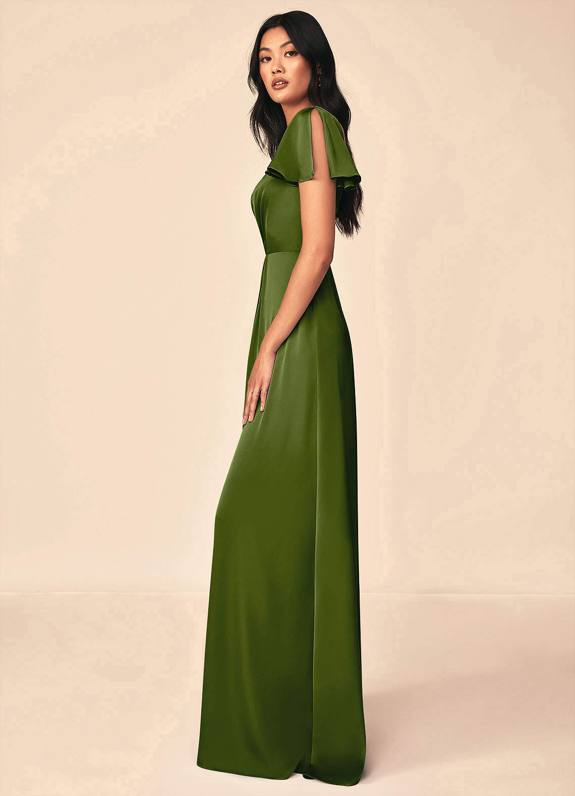 Juniper Azazie Soren Stretch Satin Dress Bridesmaid Dresses | Azazie