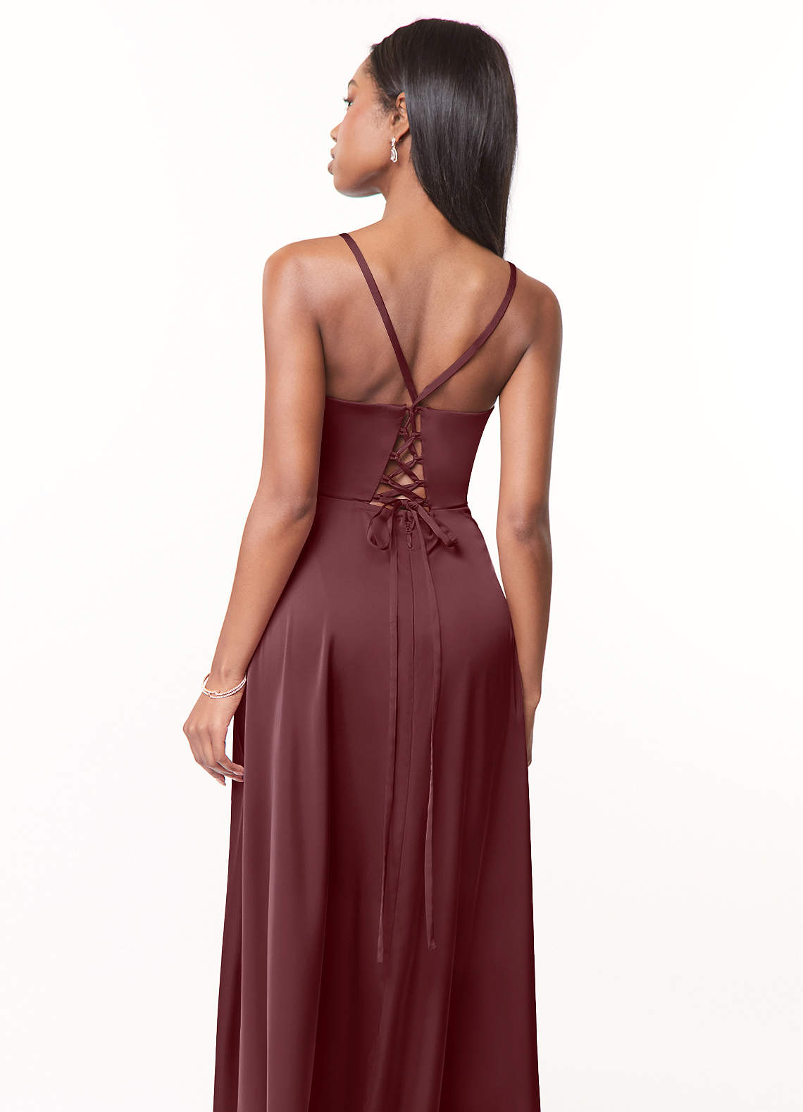 Sangria Azazie Maksim Stretch Satin Dress Bridesmaid Dresses | Azazie