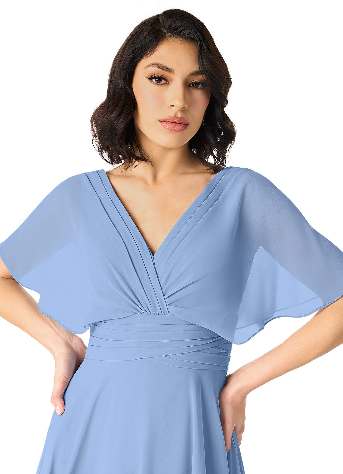 Steel Blue Azazie Pamela Bridesmaid Dresses | Azazie