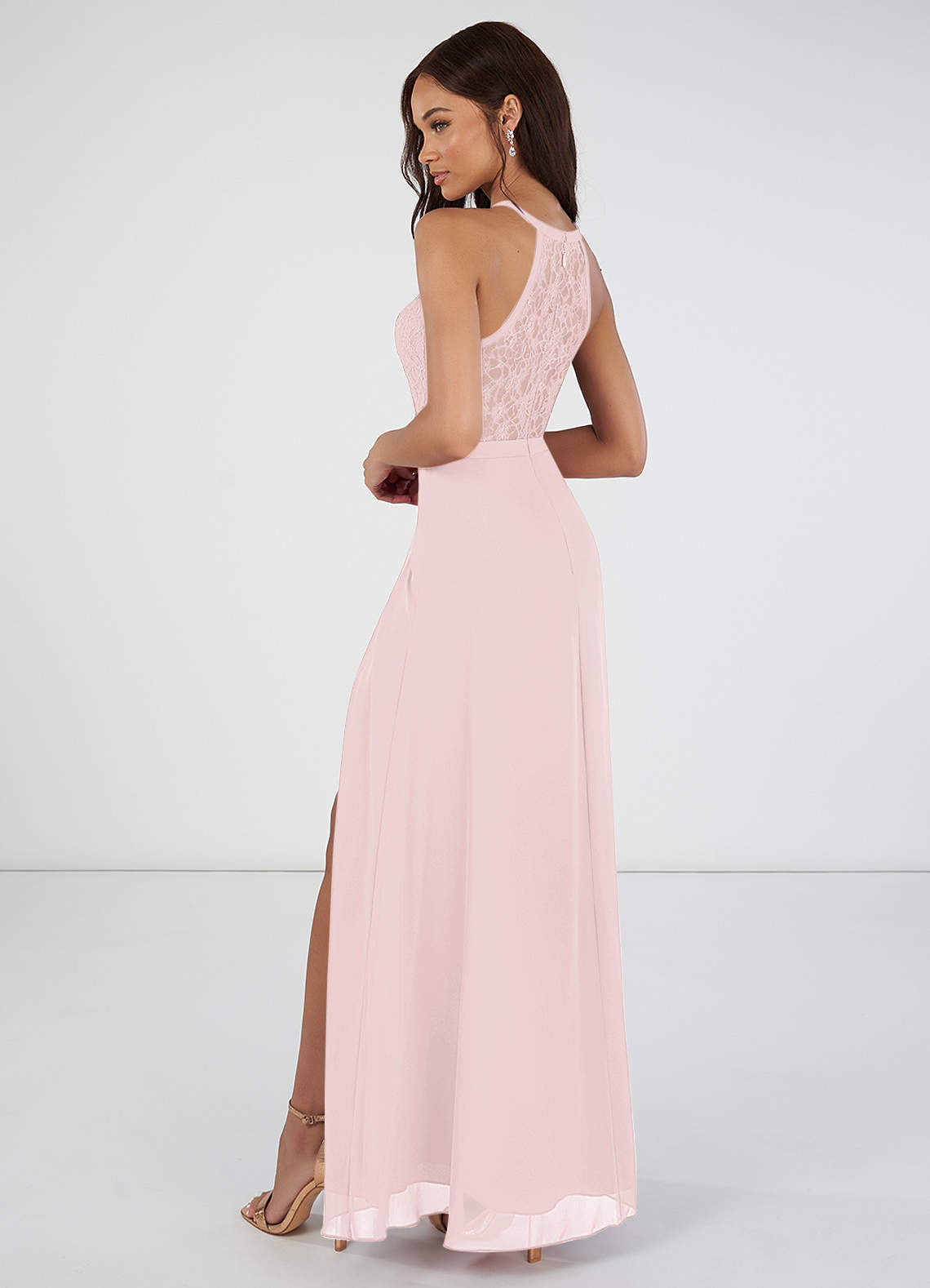 Blushing Pink Azazie Rona Bridesmaid Dresses | Azazie