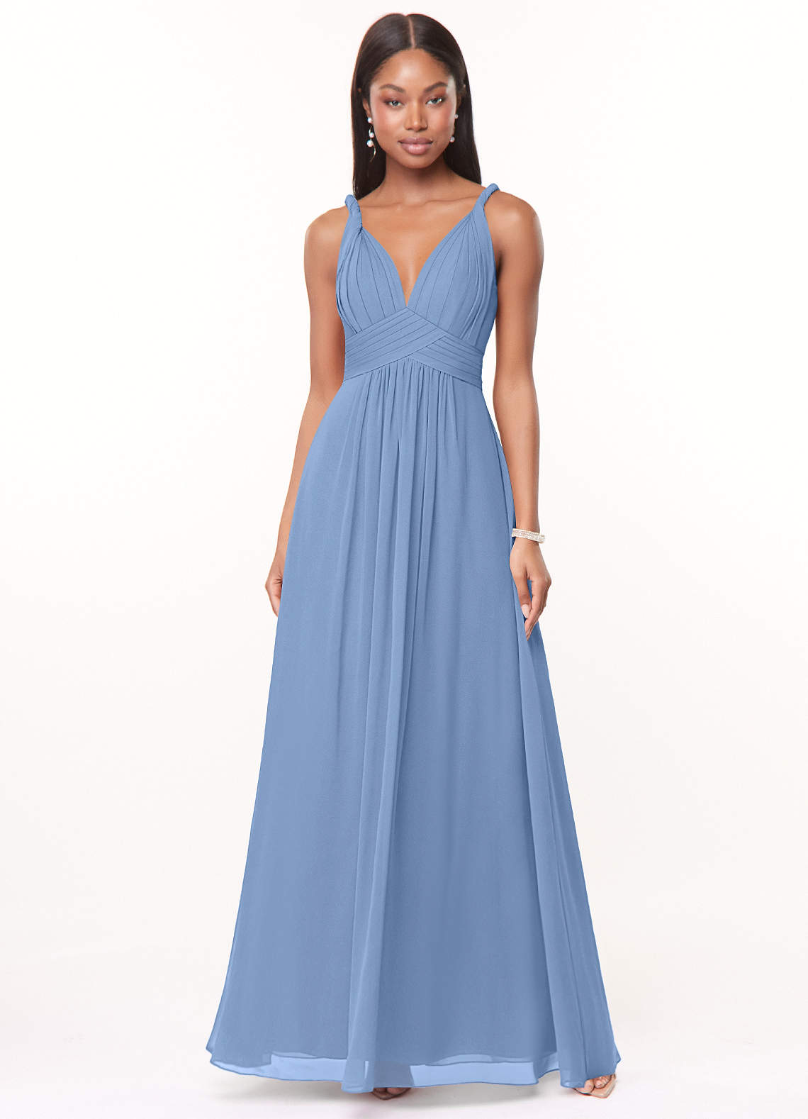 Azazie Maren Steel Blue Bridesmaid Dresses | Azazie
