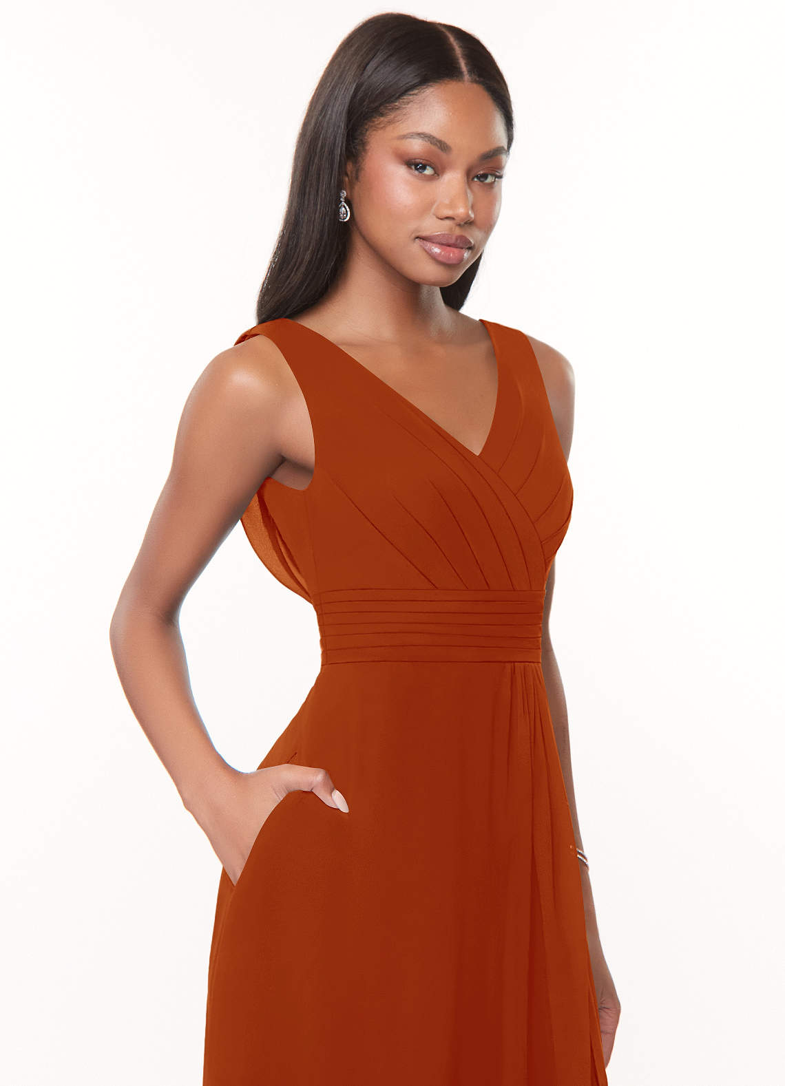 Azazie Karina Paprika Bridesmaid Dresses | Azazie