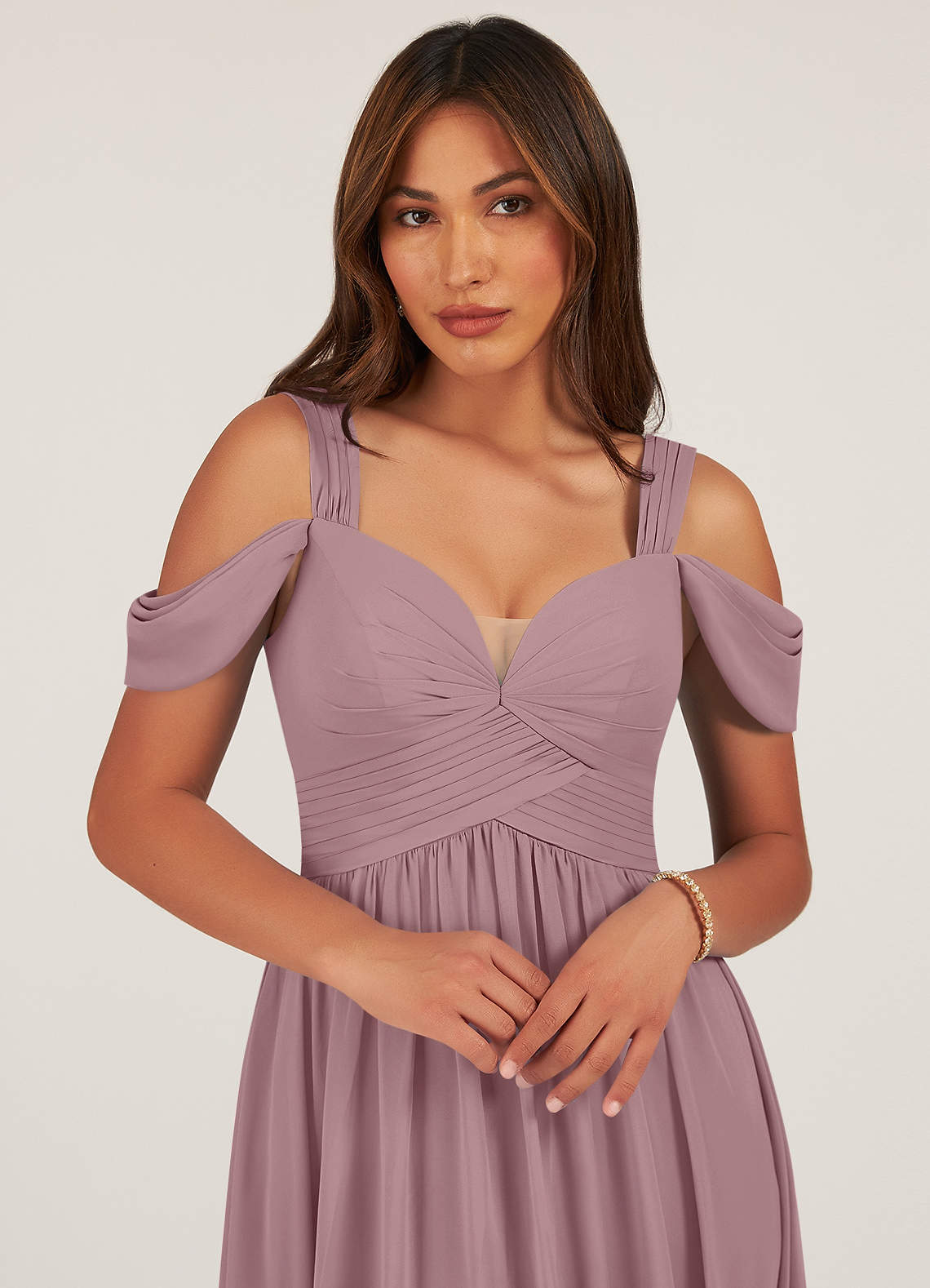 Dusty Rose Azazie Lianne Bridesmaid Dresses | Azazie