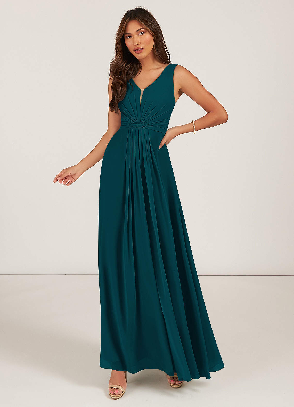 Pine Azazie Gina Bridesmaid Dresses | Azazie