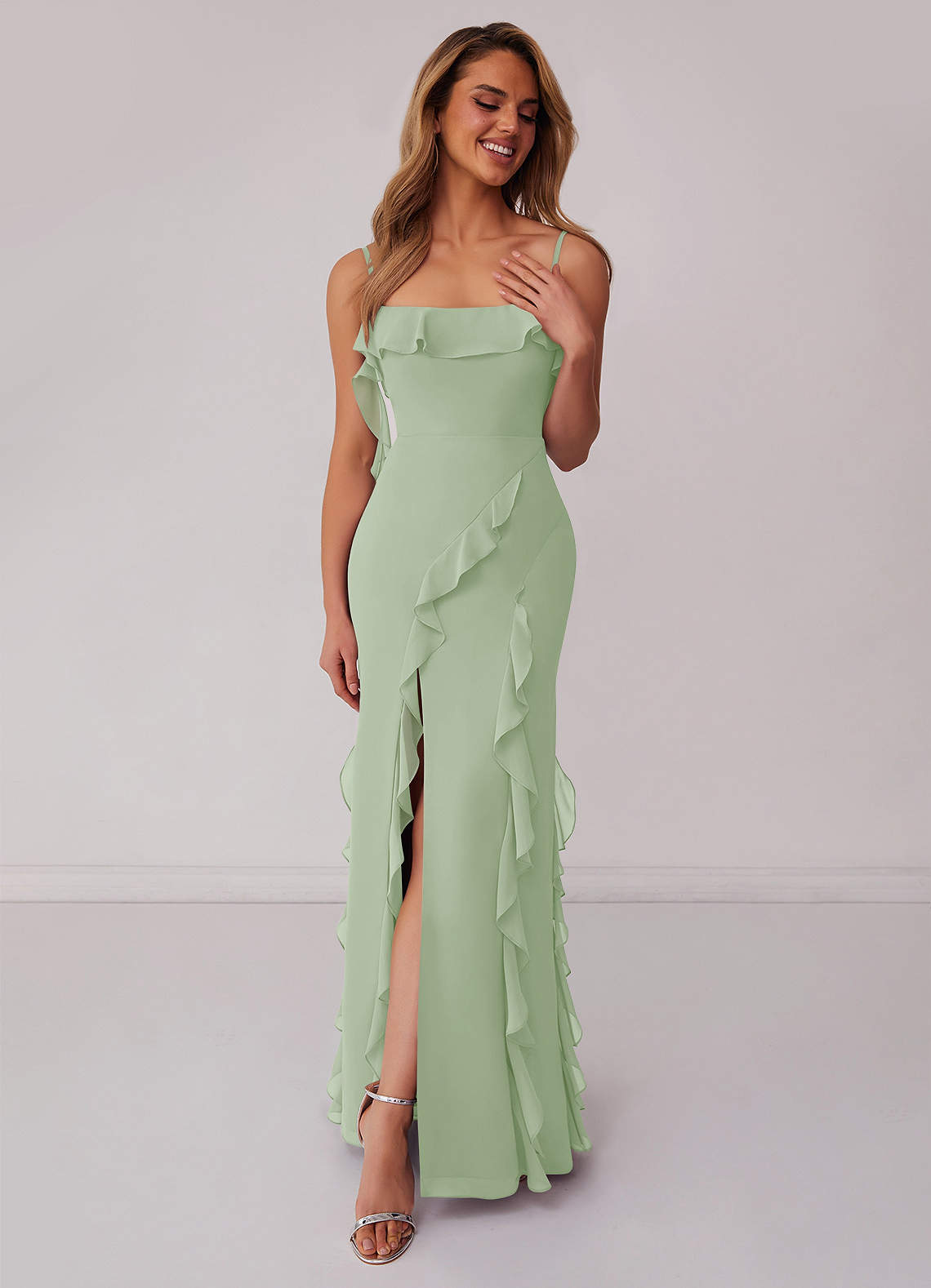 Barbie™ AZAZIE 1001 Dusty Sage Bridesmaid Dresses | Azazie