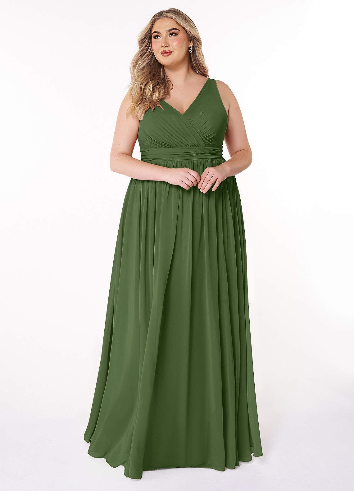 Azazie Kora Olive Bridesmaid Dresses | Azazie