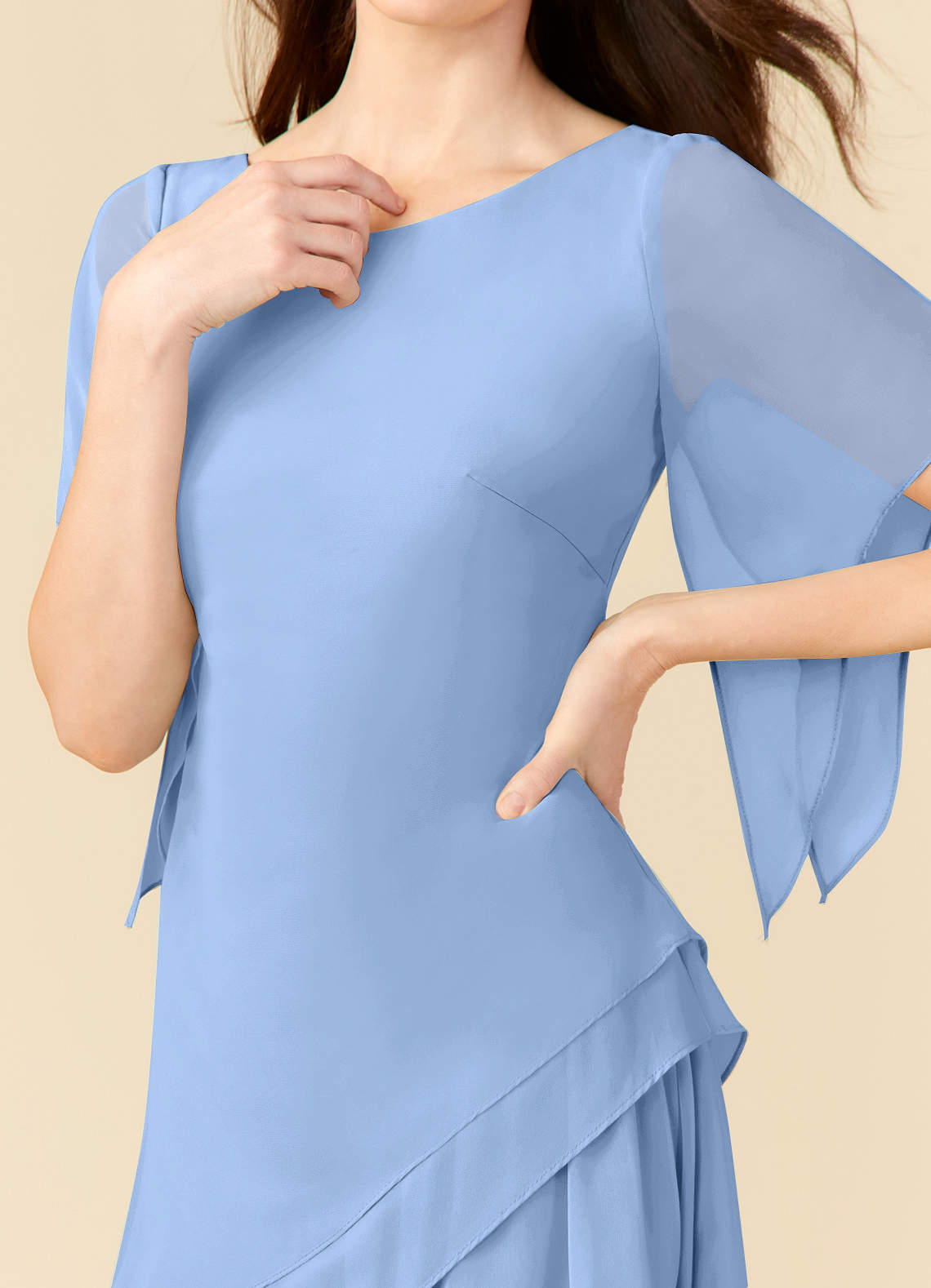 Steel Blue Azazie Louisa Mother of the Bride Dress Mother of the Bride ...