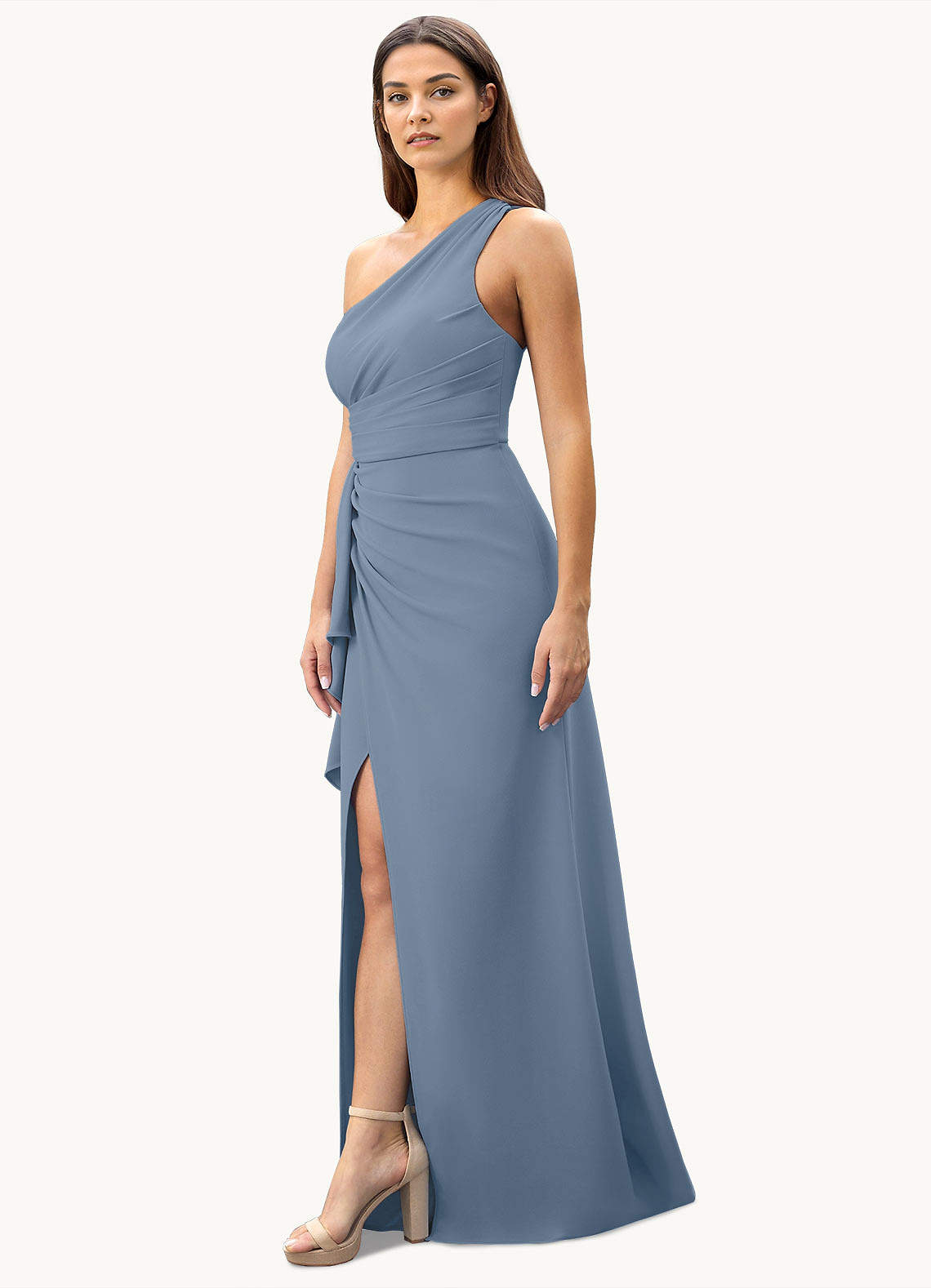 Azazie Maive Dusty Blue Bridesmaid Dresses | Azazie