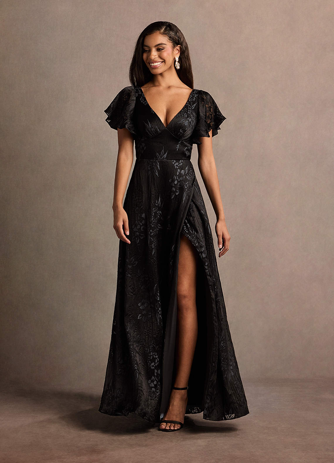 Vicky Black Slate Maxi Dress | Azazie